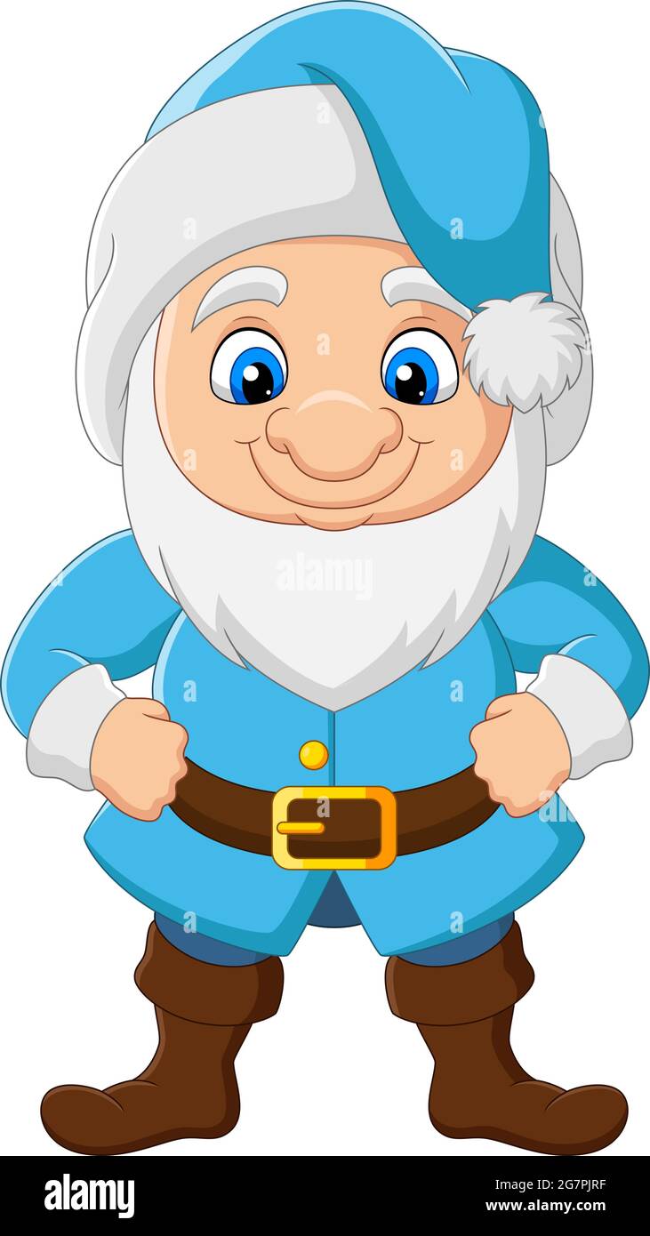 Cartoon funny happy dwarf posing Stock Vector Image & Art - Alamy