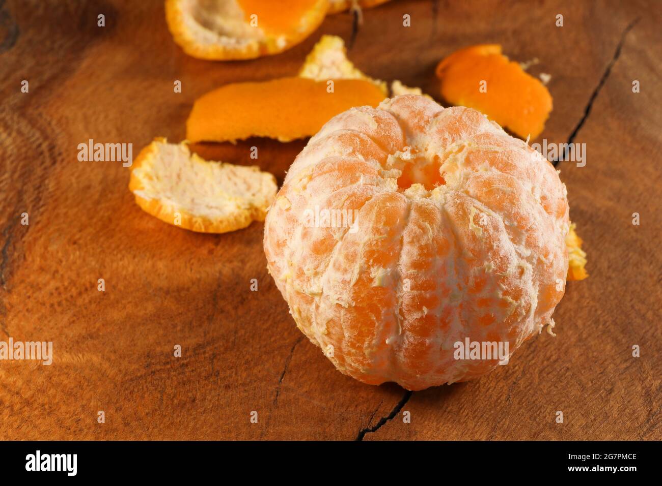 Whole Peeled Satsuma Mandarin Tangerine Fruit (Citrus unshiu Stock ...