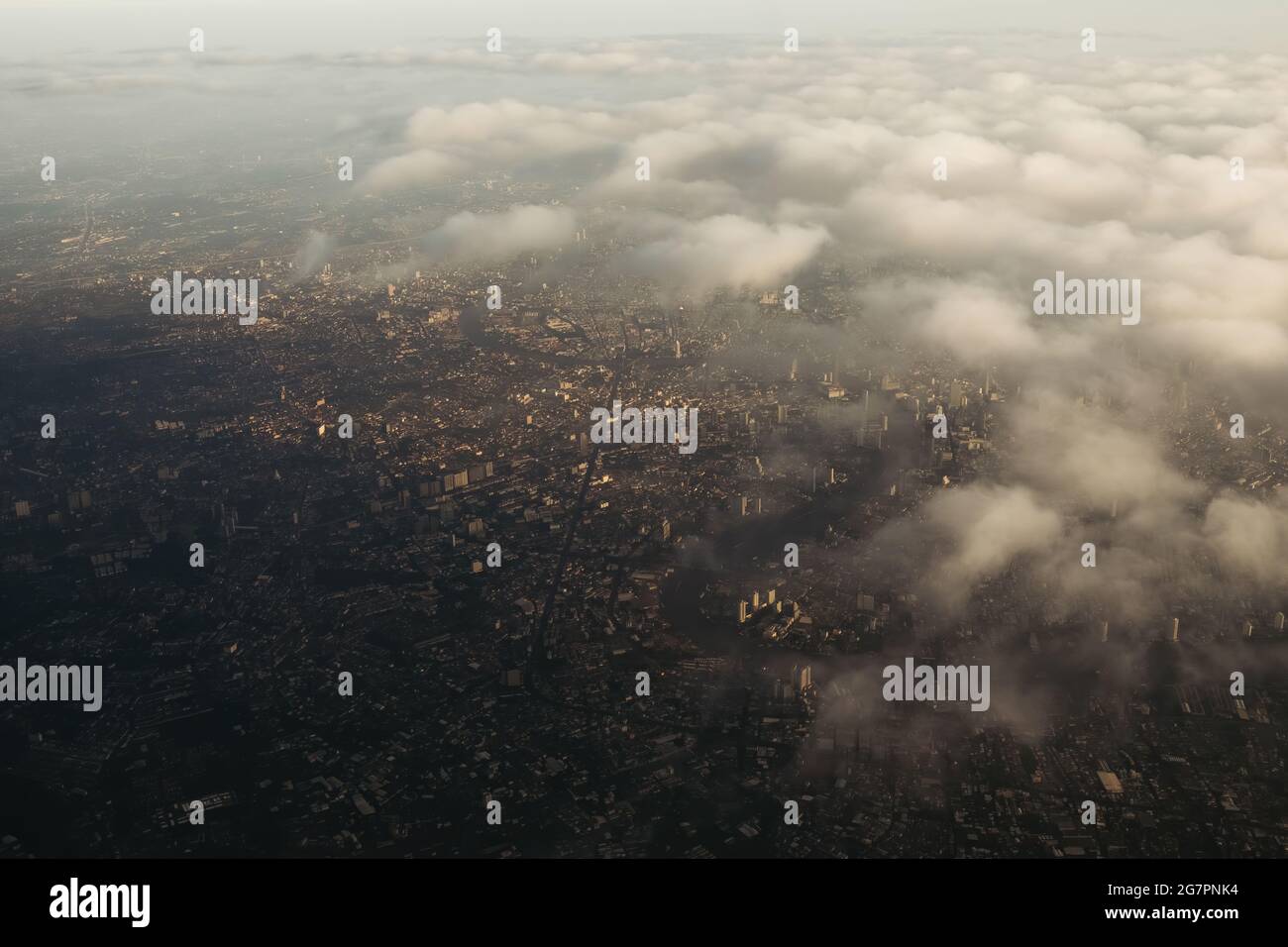 Plane bird eye view hi-res stock photography and images - Alamy