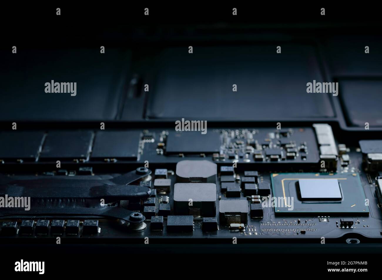 close up part of motherboard from laptop computer Stock Photo - Alamy