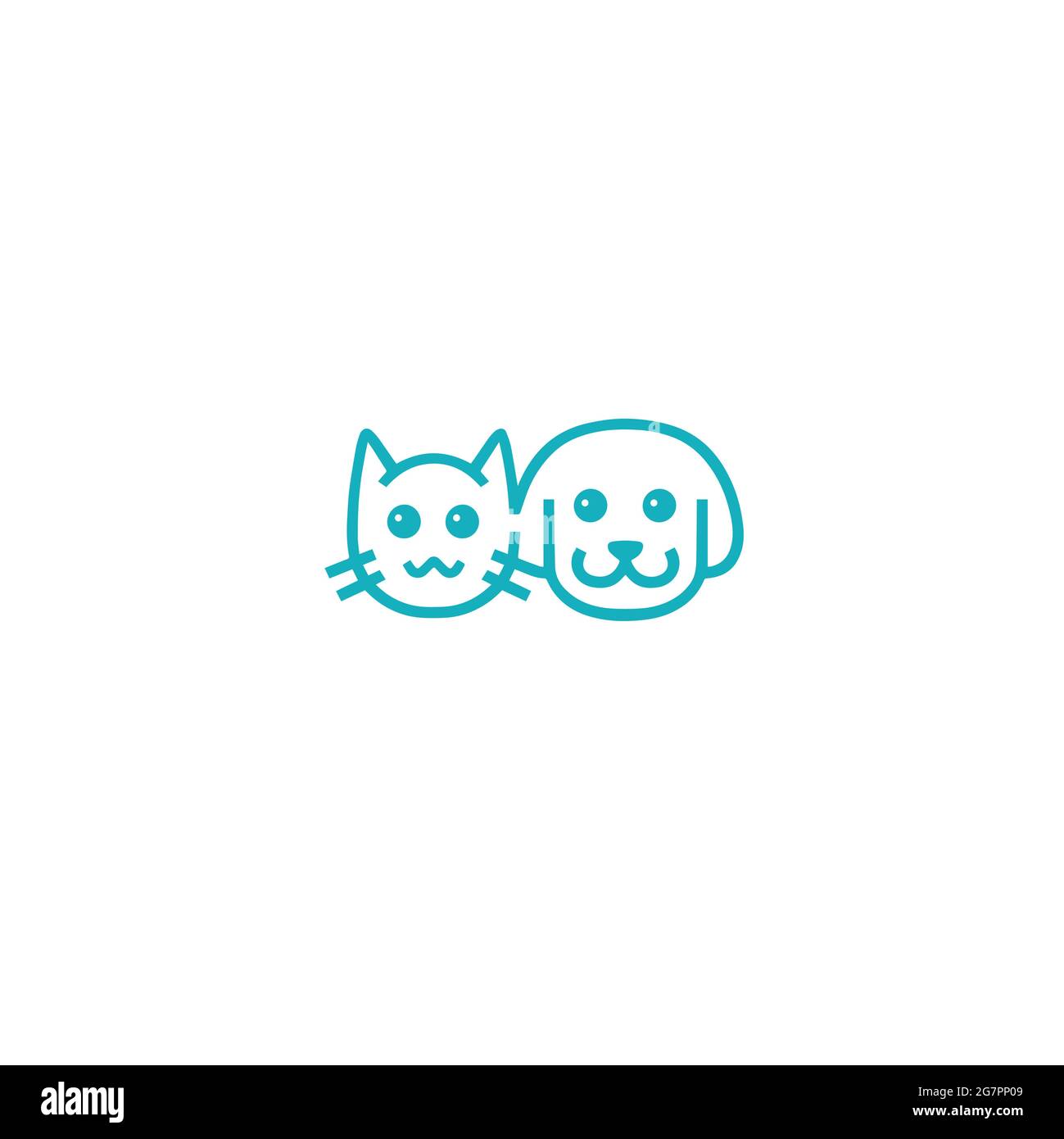 Cat and Dog Logo. Vector Illustration Template Stock Vector Image & Art ...