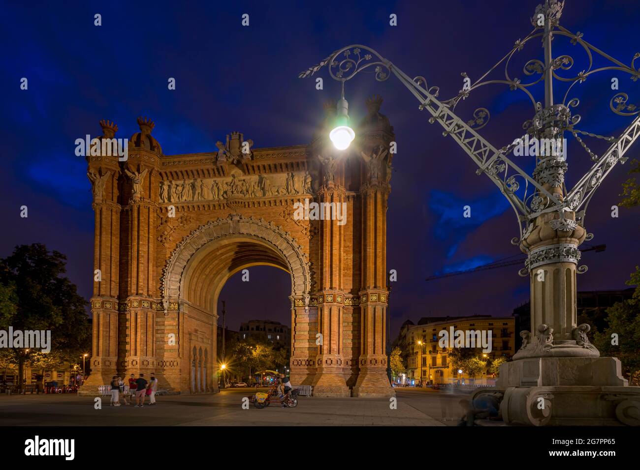 Arc de Triomf, front door to the Universal Exposition 1888. Barcelona ...