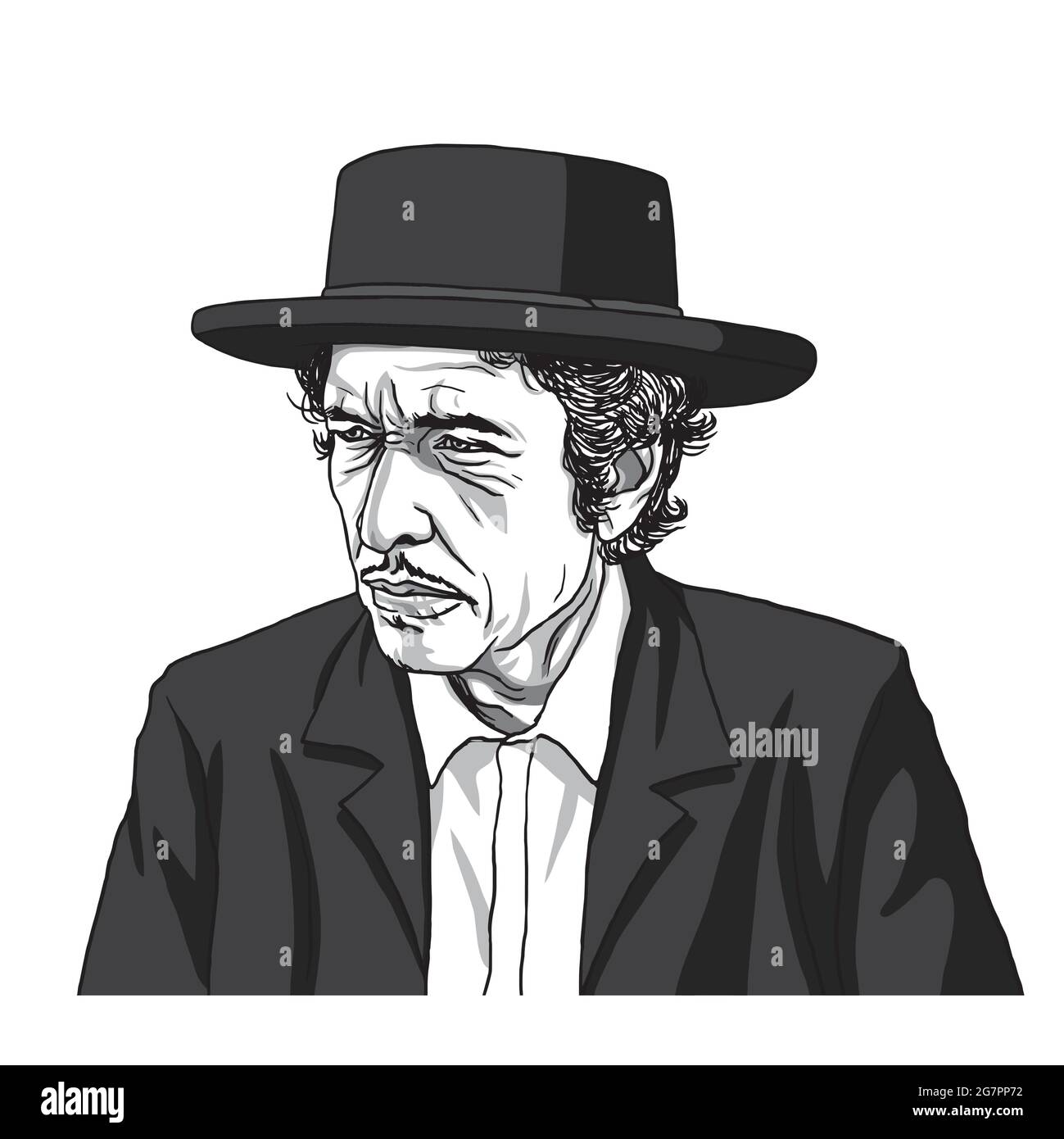 Bob Dylan Caricature