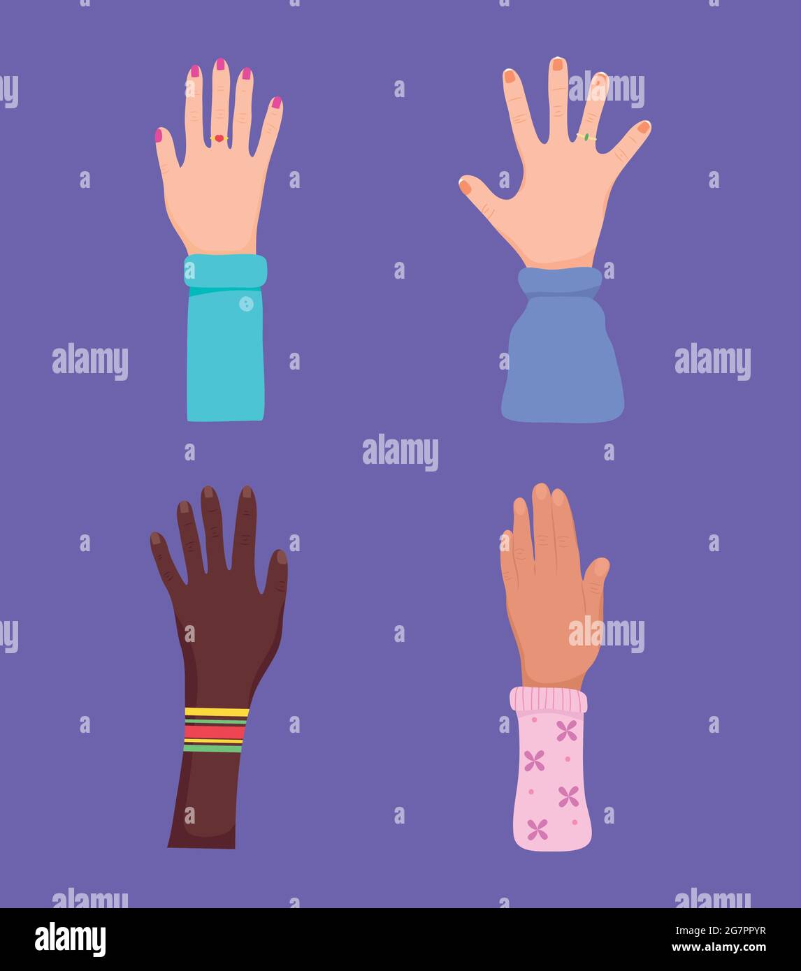 open hands icon set design Stock Vector Image & Art - Alamy