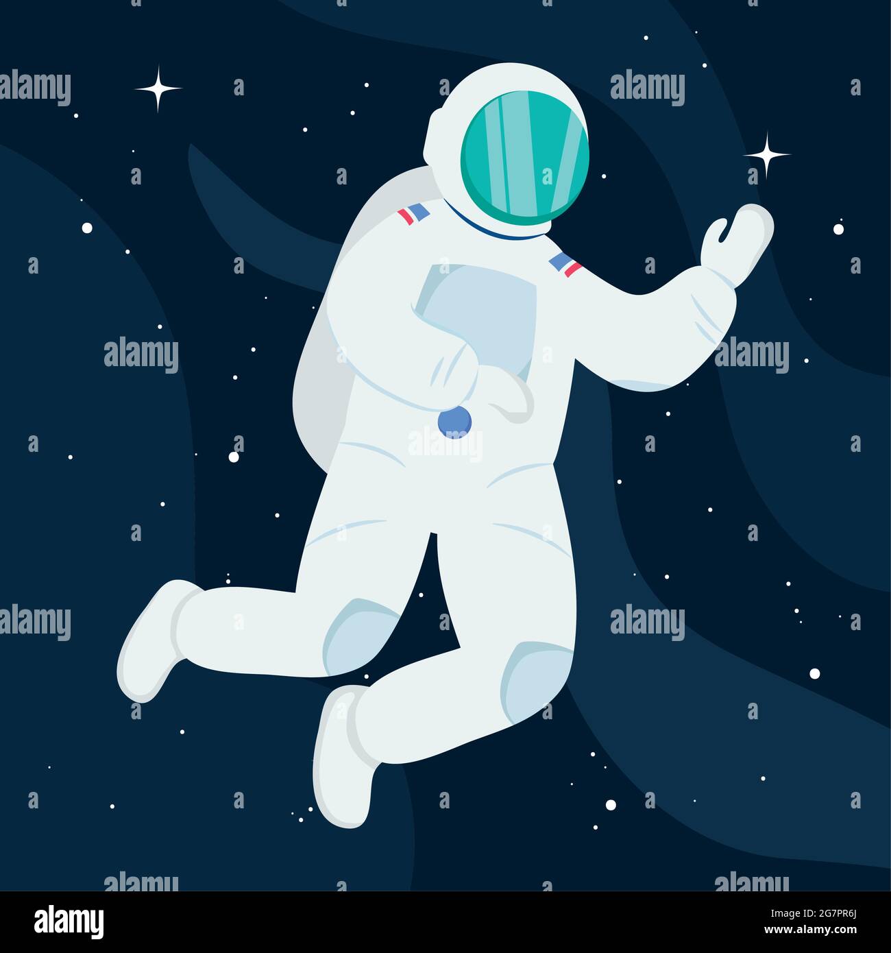 astronaut floating in the space Stock Vector Image & Art - Alamy