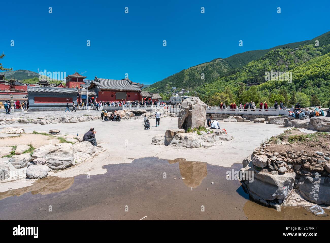 The famous Wuye Temple in Wutai Mountain, Shanxi Province, China Stock ...