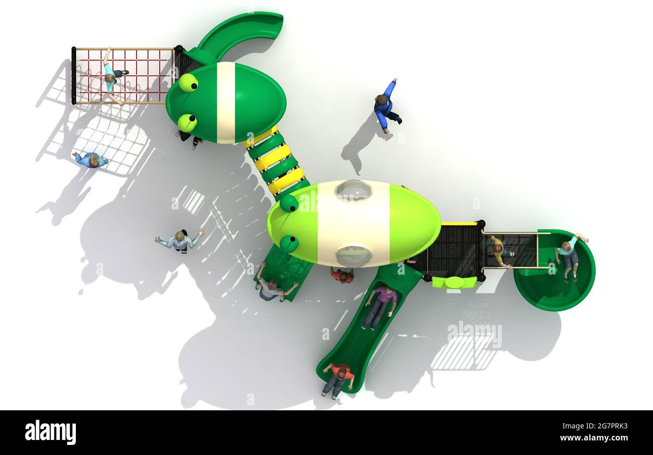 PARQUE DE JUEGOS PARA NIÑOS, PLAY PARK FOR CHILDREN – RENDER Stock ...