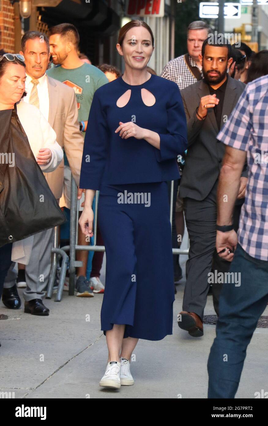 New York, NY, USA. 15th July, 2021. Emily Blunt at The Late Show With ...