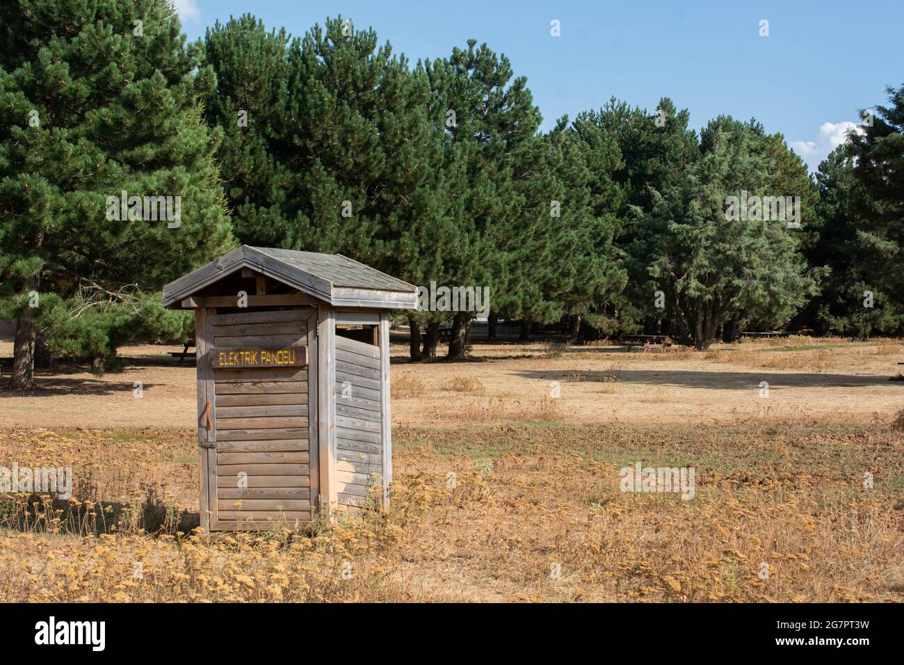 Outdoor electric power control panel at the park Stock Photo - Alamy