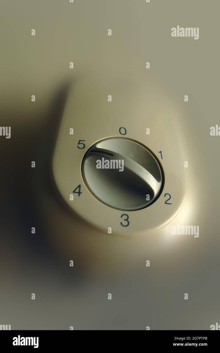 Electrical control dial for fan speed Stock Photo - Alamy