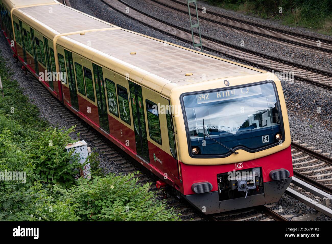 Berlin, Germany. 15th July, 2021. The Ringbahn S41 runs through Berlin ...
