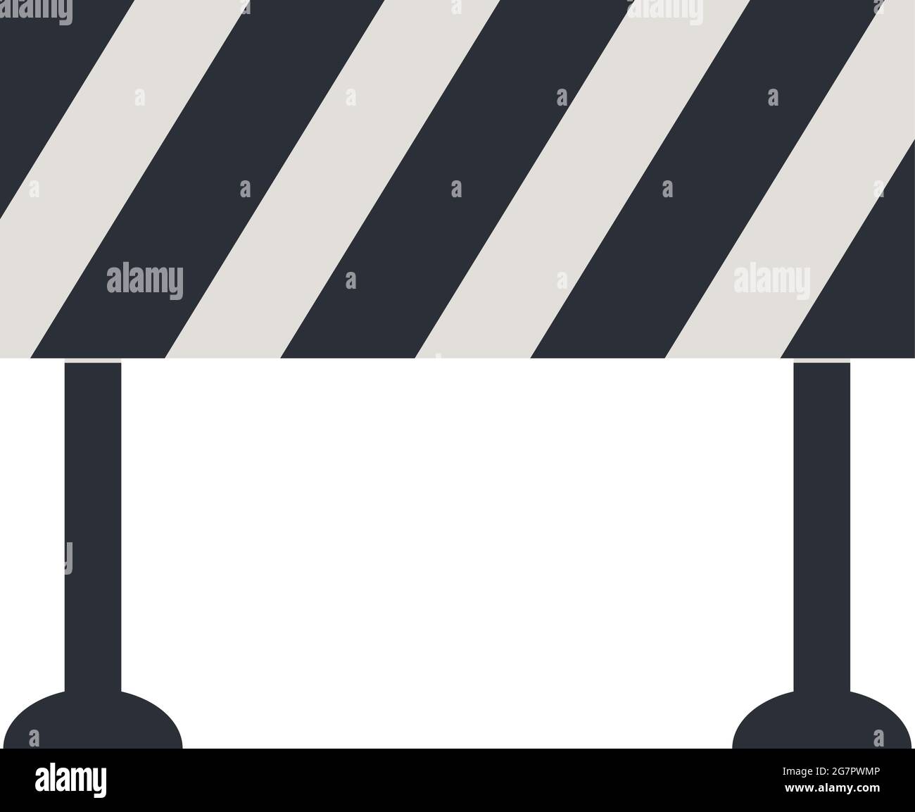 warning barrier on white background Stock Vector Image & Art - Alamy
