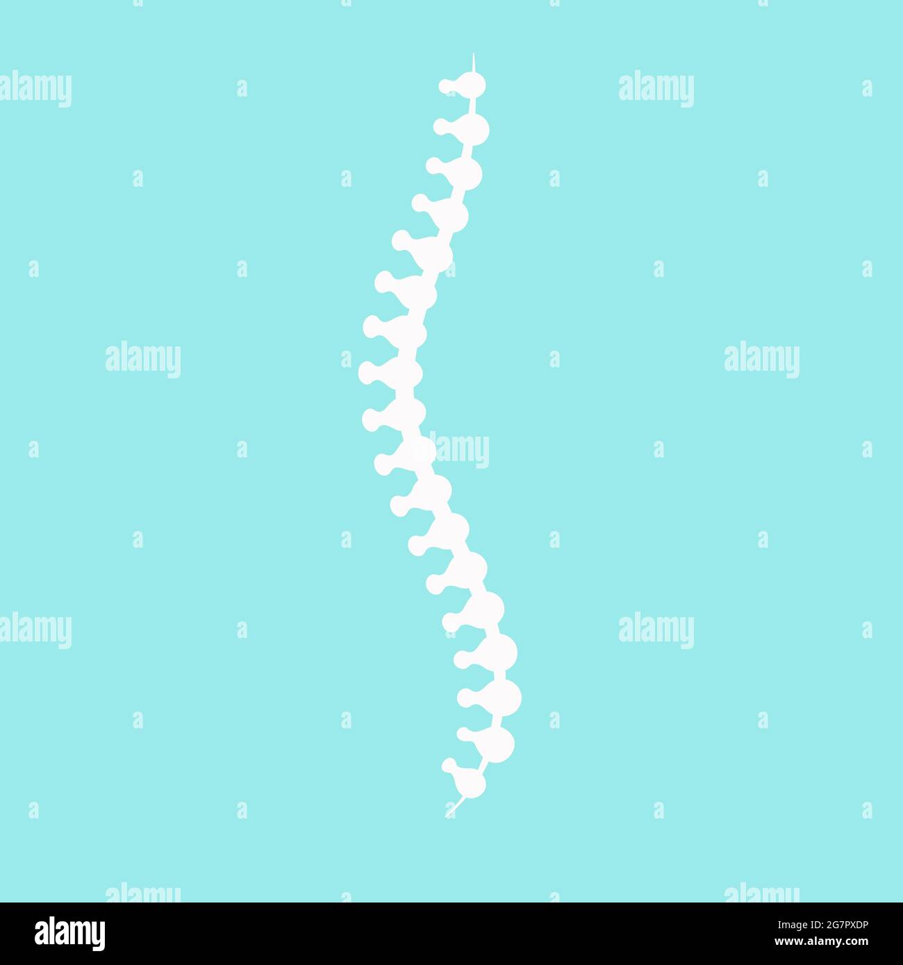 Symbol of diagnosis and treatment of back diseases. Vector illustration ...