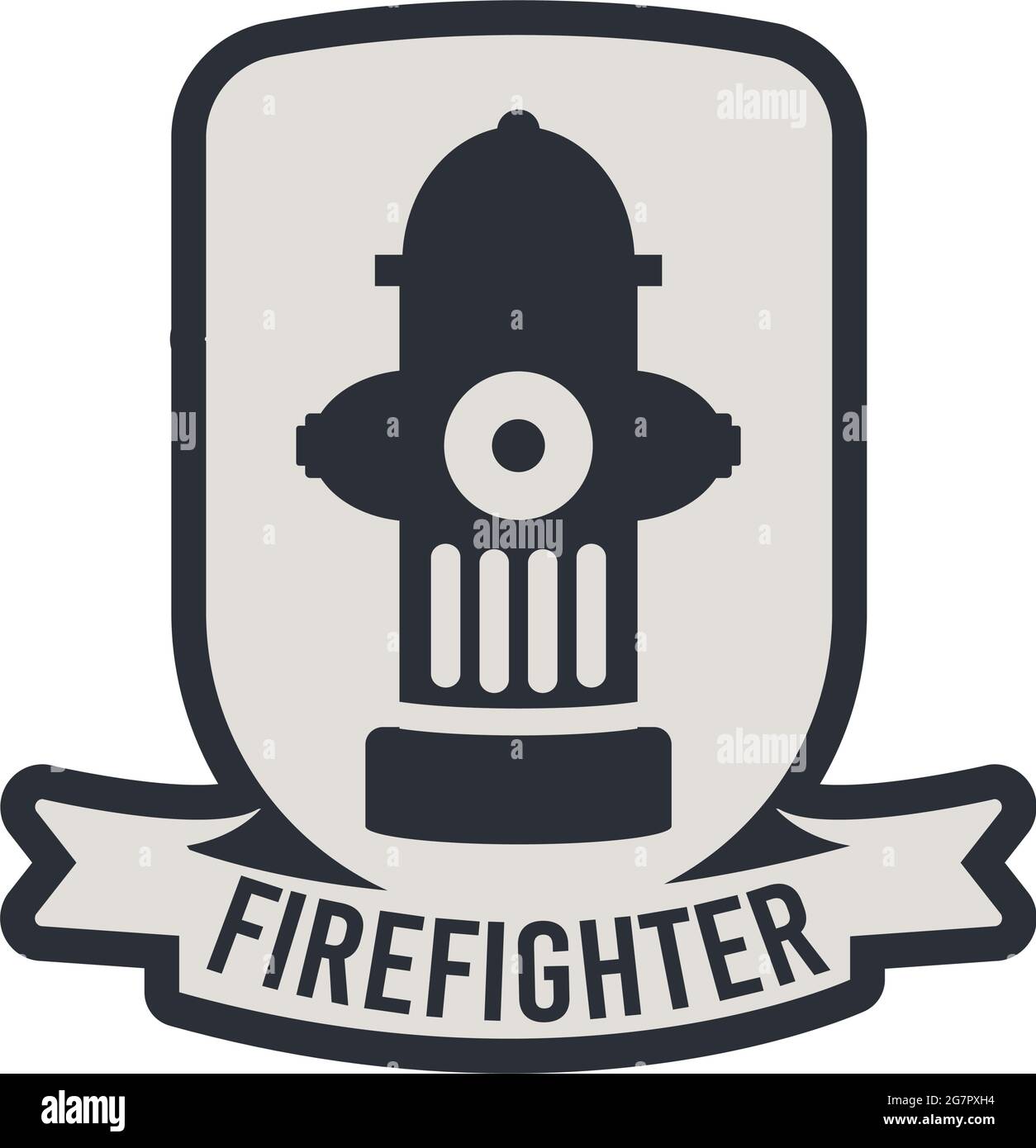 firefighter seal with fire hydrant icon Stock Vector Image & Art - Alamy