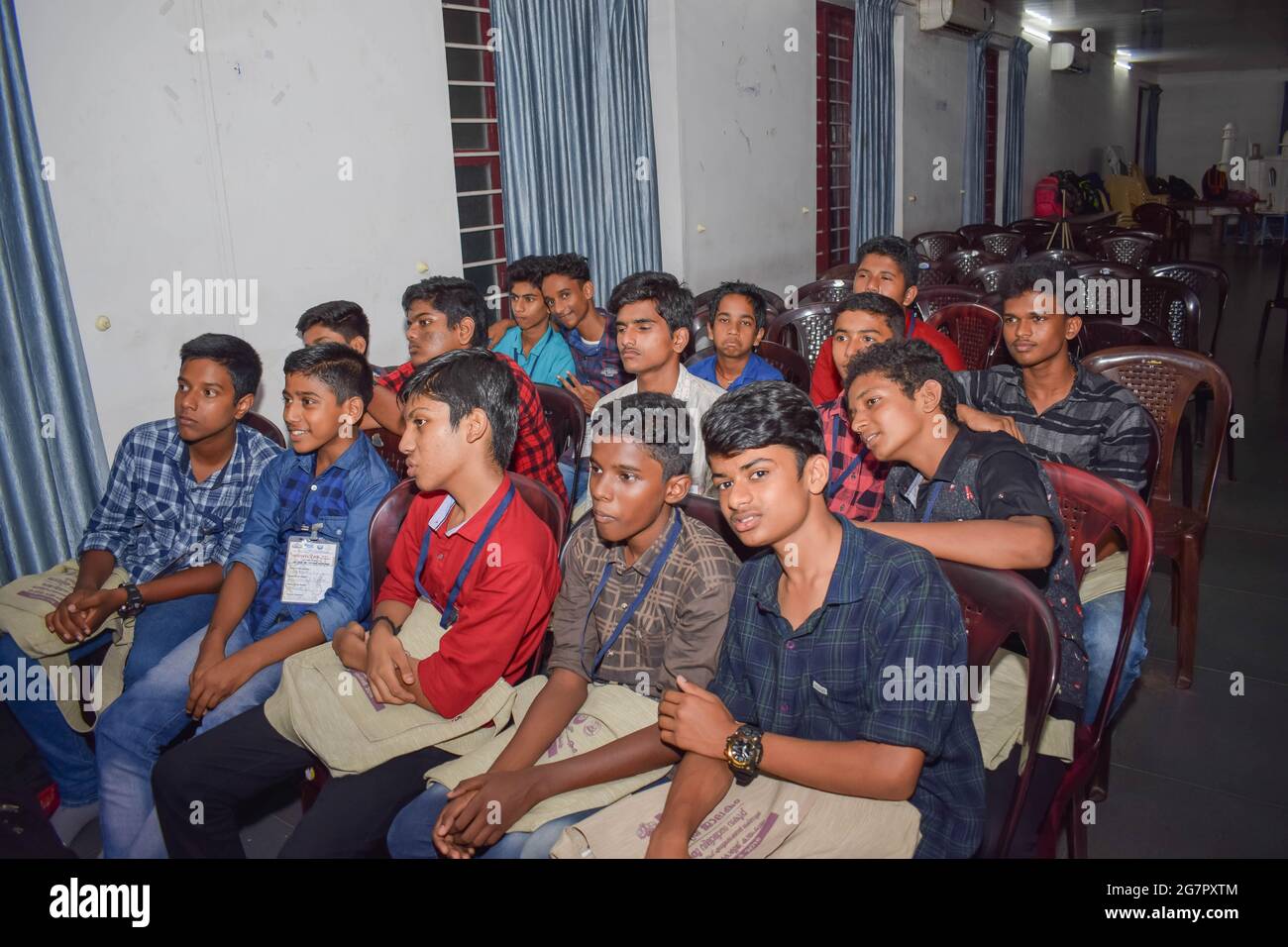 Students are attending the class Stock Photo - Alamy