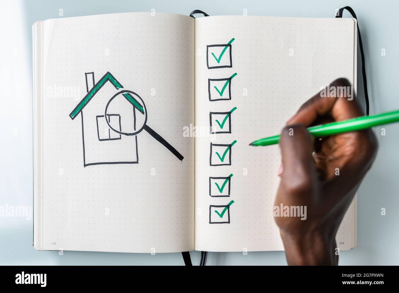 Real Estate House Appraisal Checklist. Home Check Stock Photo - Alamy