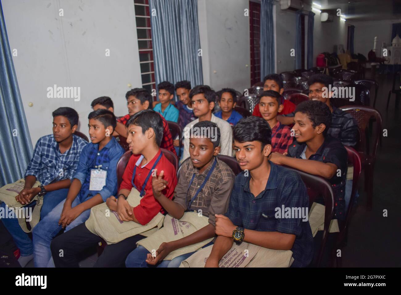 Students are attending the class Stock Photo - Alamy