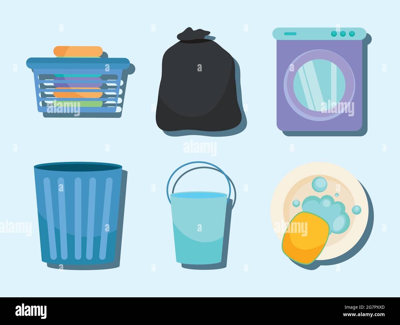 household chores icon set design Stock Vector Image & Art - Alamy