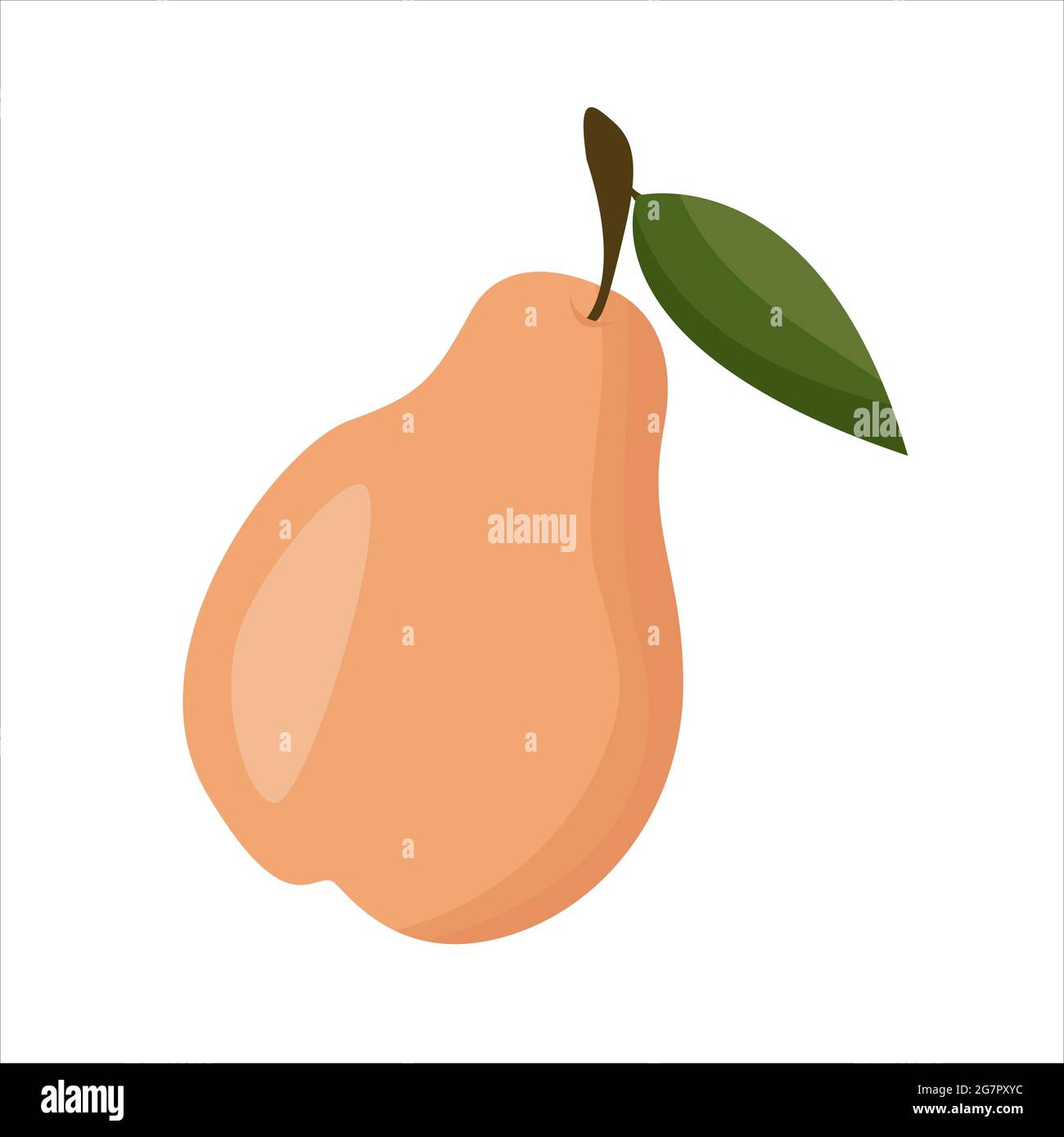 Ripe pears on background Stock Vector Images - Alamy