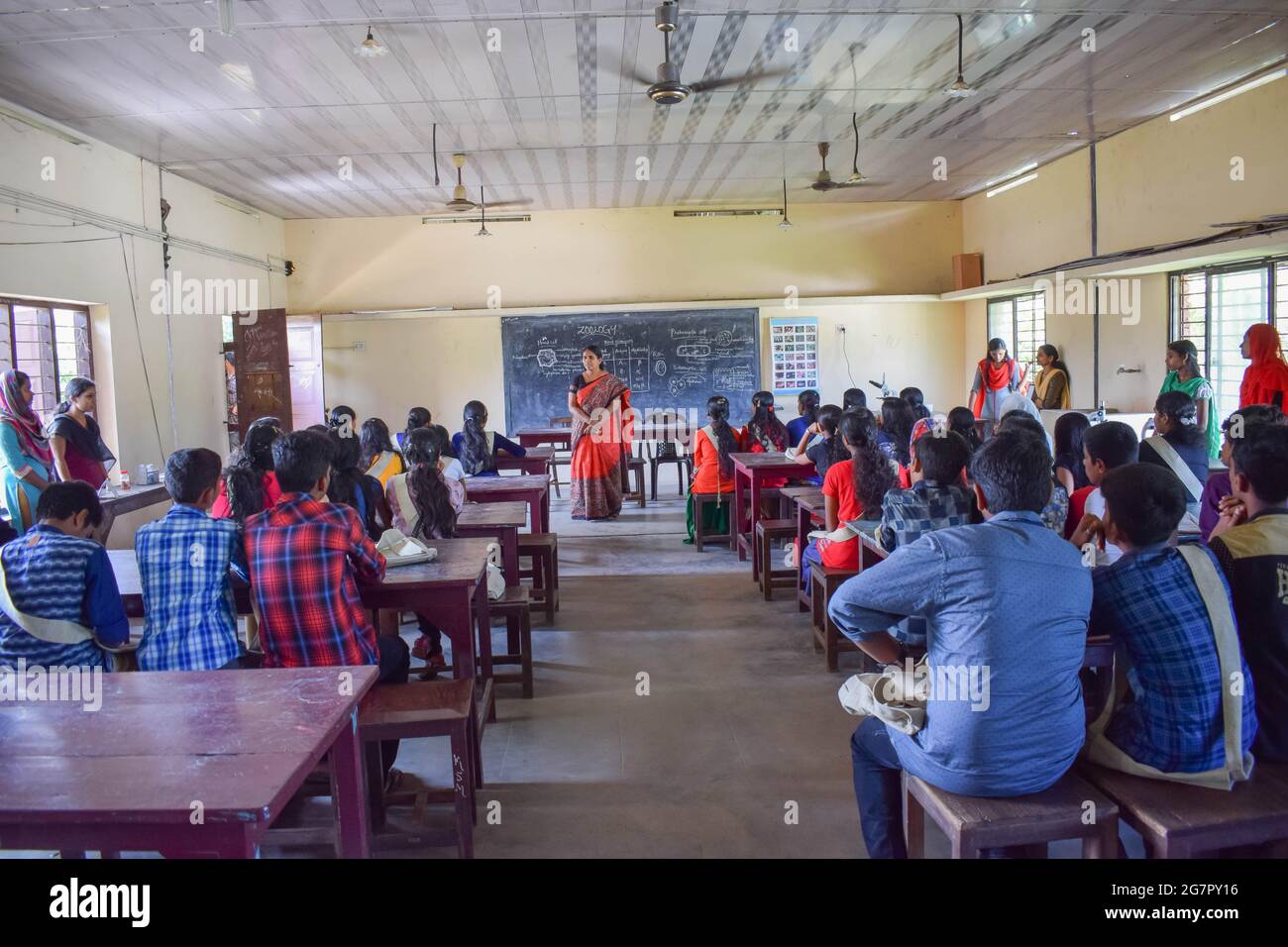 Students are attending the class Stock Photo - Alamy