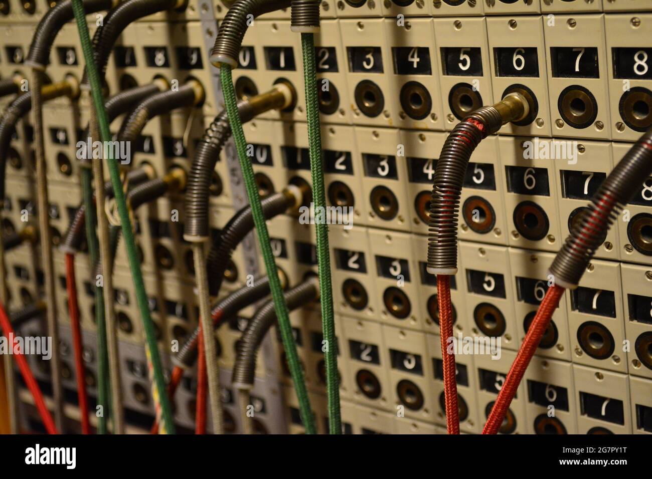 Old telephone operator hi-res stock photography and images - Alamy