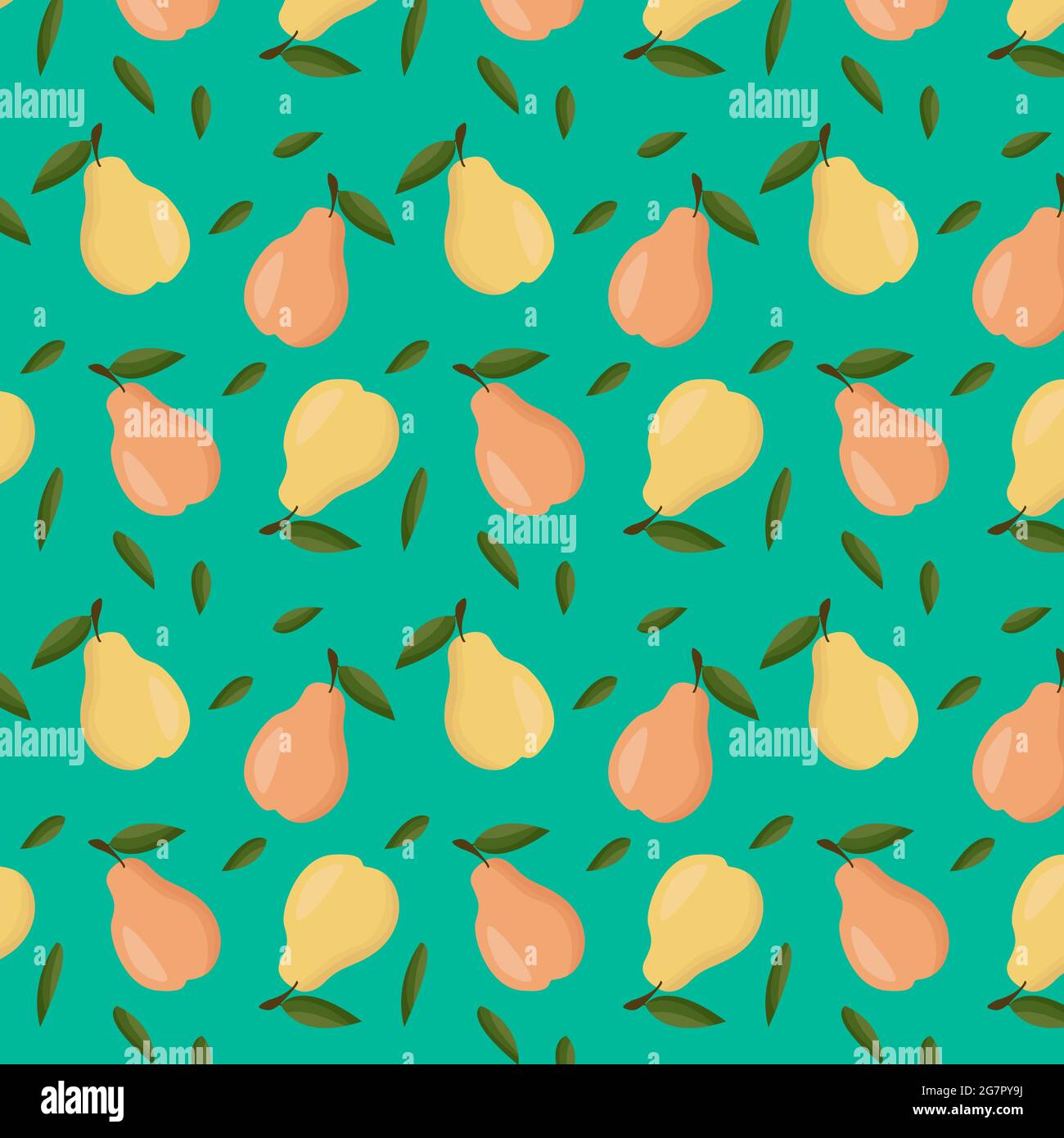 Pears fabric pattern Stock Vector Images - Alamy