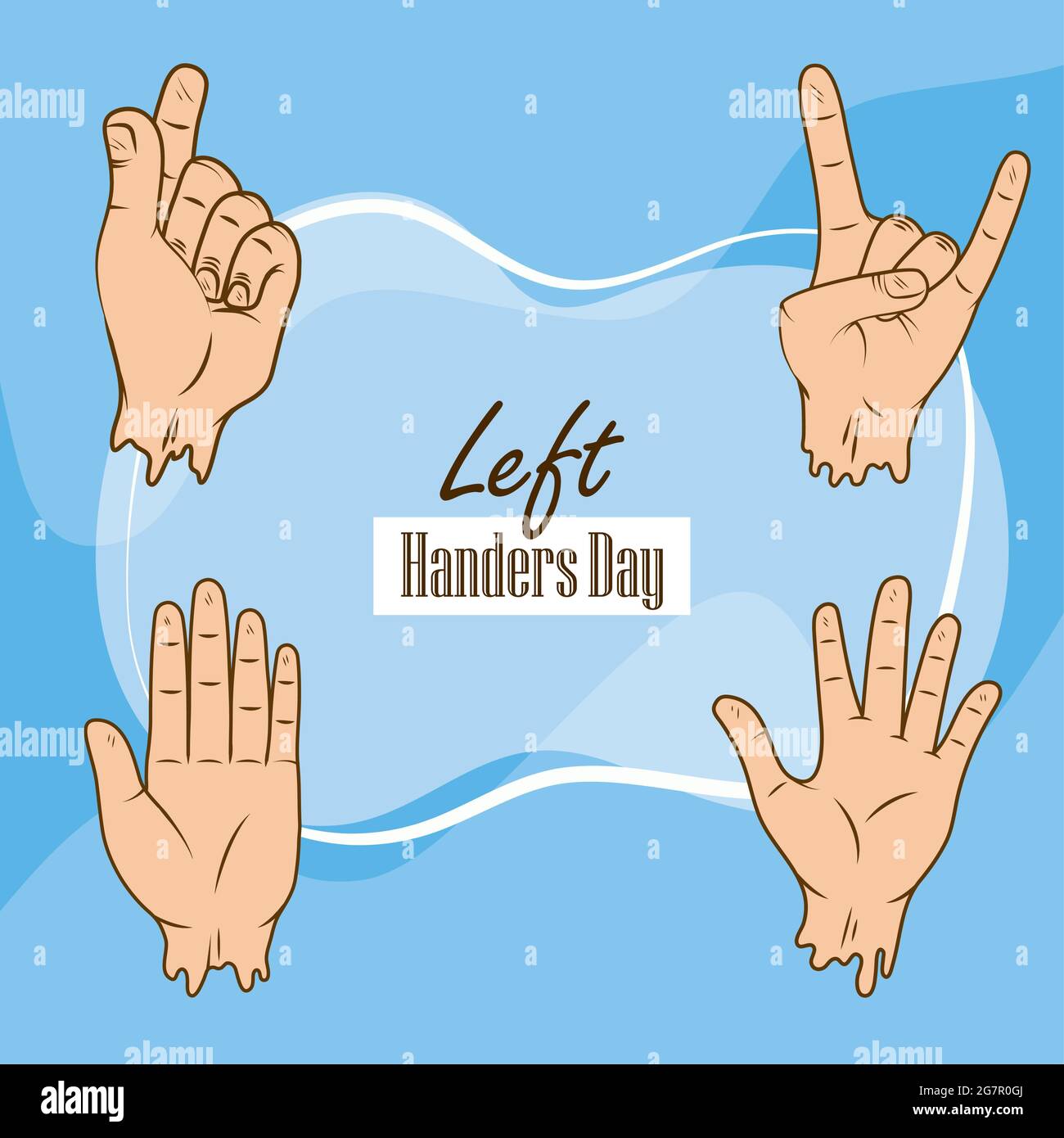 left handers day Stock Vector Image & Art - Alamy