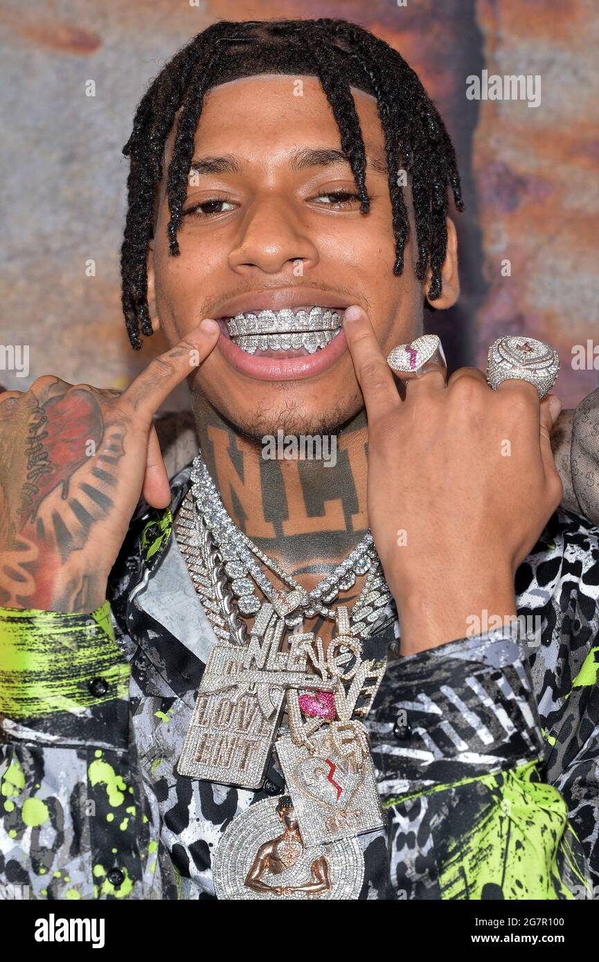 New York, USA. 15th July, 2021. NLE Choppa attends the red carpet at ...