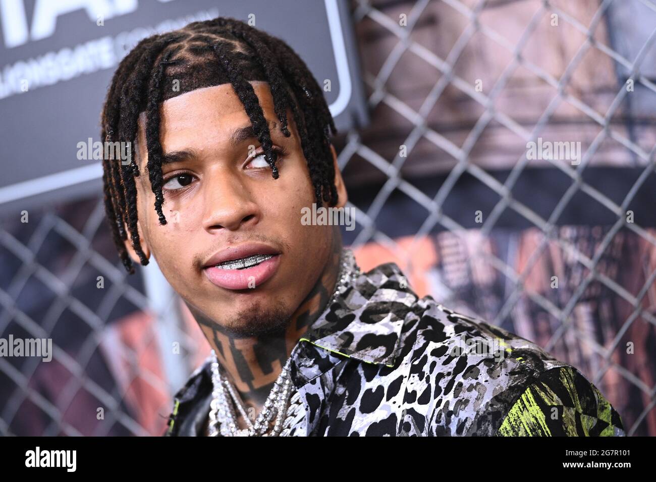 New York, USA. 15th July, 2021. NLE Choppa attends the red carpet at ...