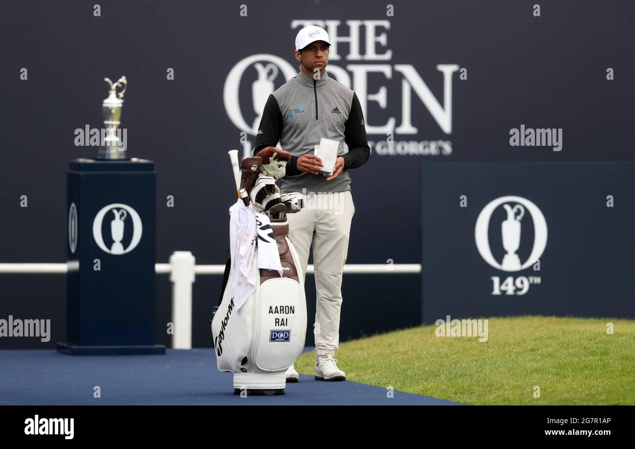 England's Aaron Rai during day two of The Open at The Royal St George's ...