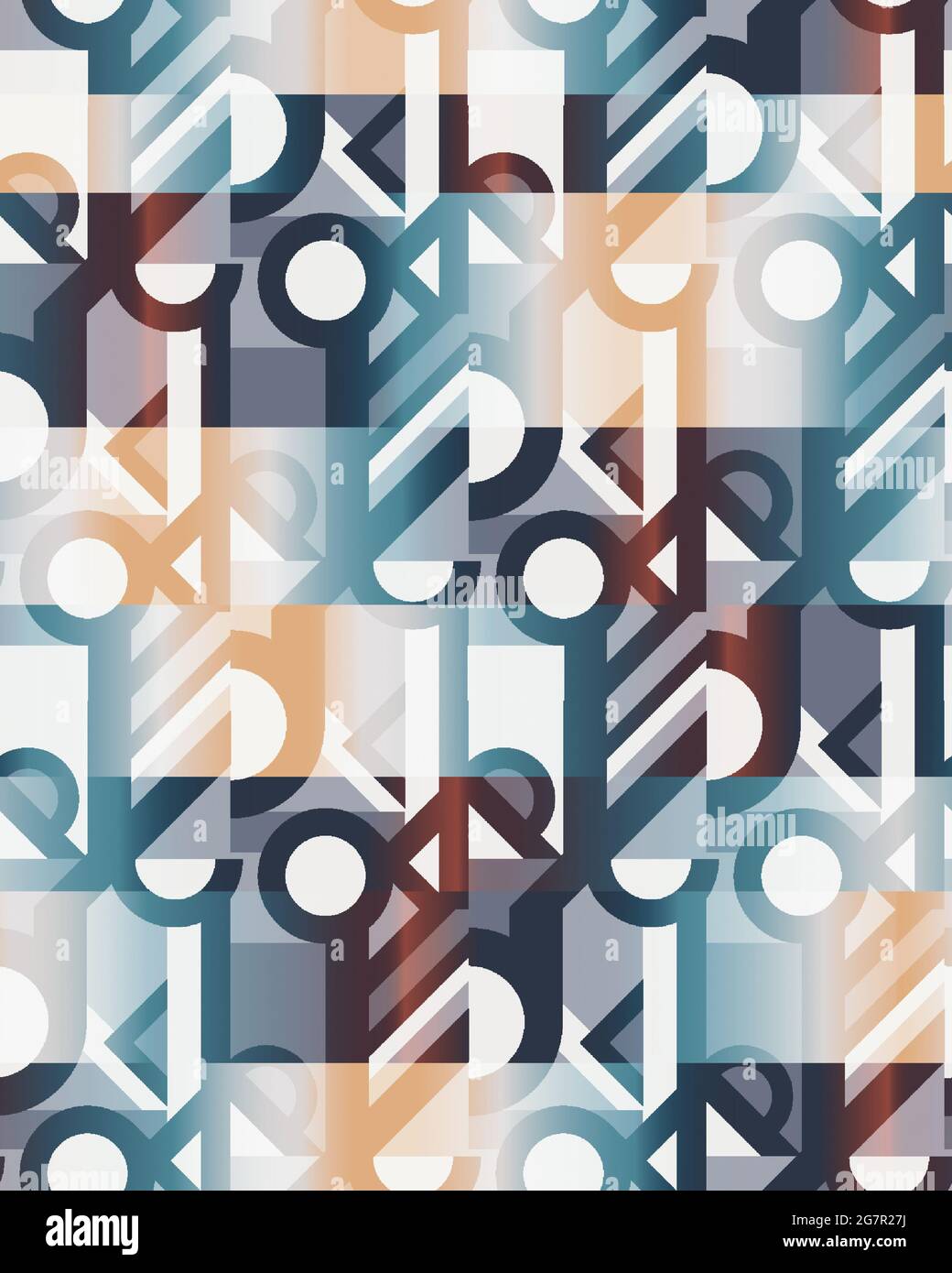 Vertical background or wallpaper with different geometrical shapes ...