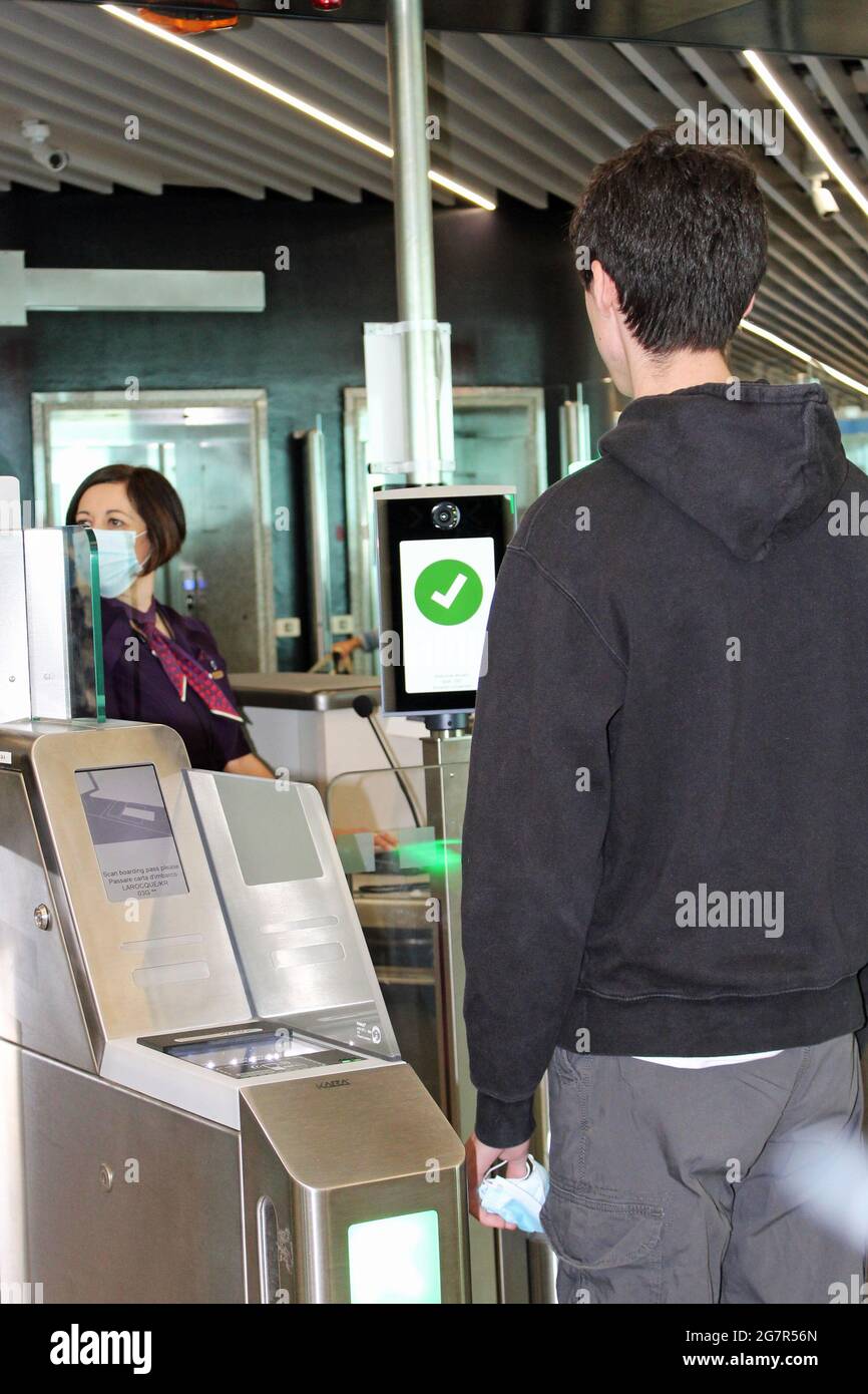 Rome, Italy. 15th July, 2021. The new system for the acceptance and ...