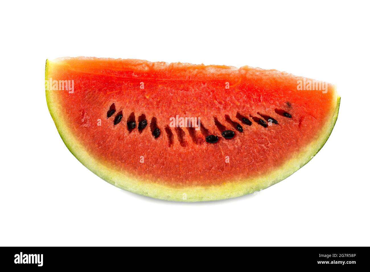 Red watermelon in half, slice on white background Stock Photo - Alamy