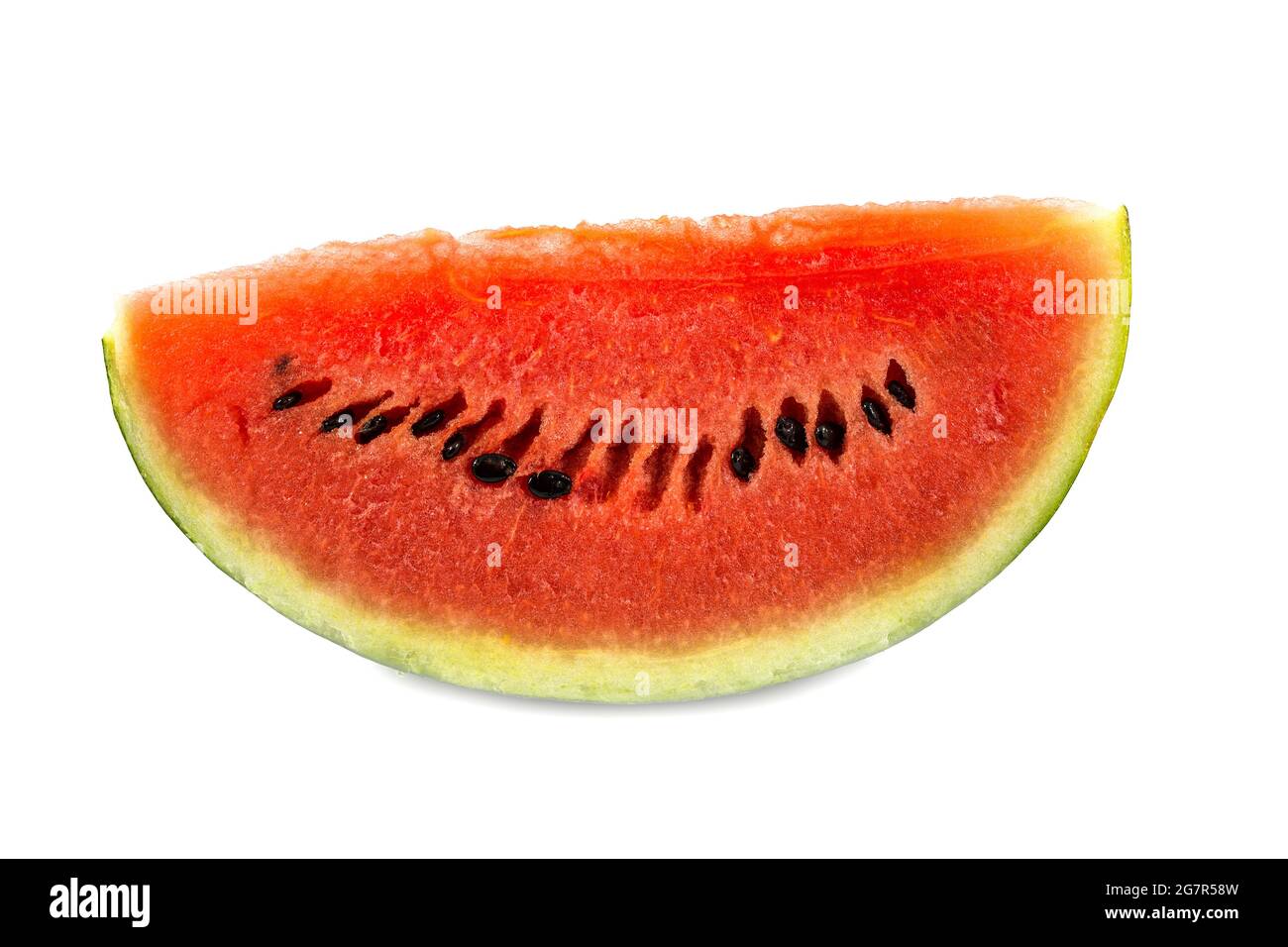 Red watermelon in half, slice on white background Stock Photo - Alamy