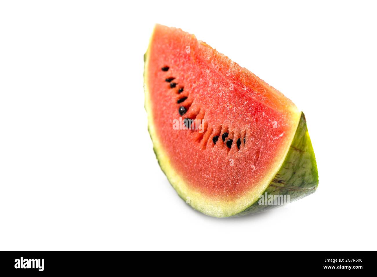 Side view of Slice watermelon on white background Stock Photo - Alamy