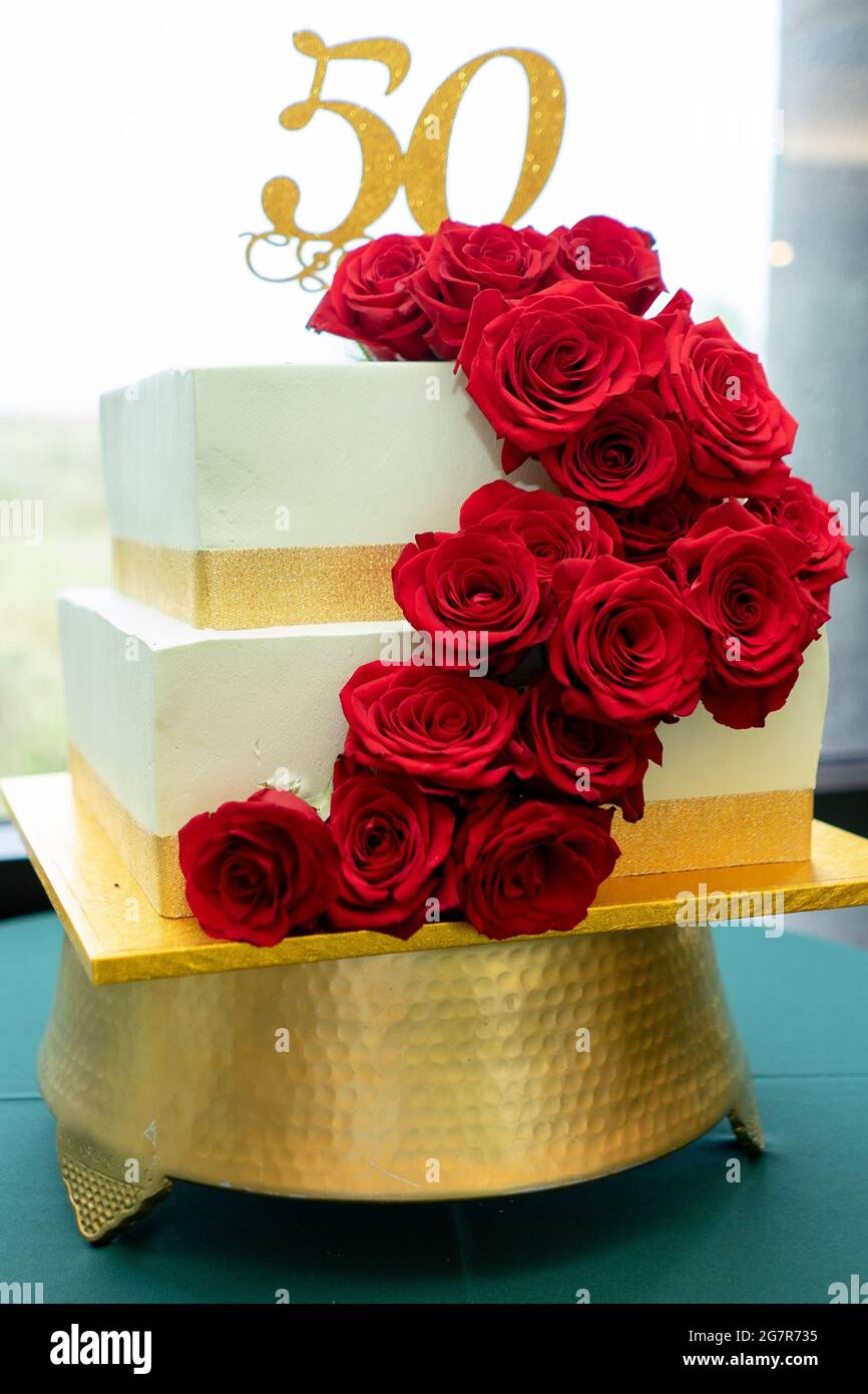 50th Birthday Cake Roses