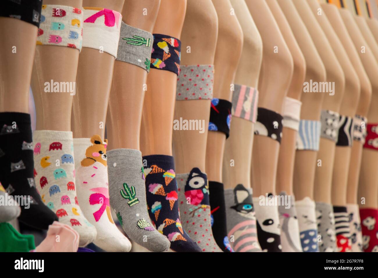 Socks sale in sock shop hi-res stock photography and images - Alamy