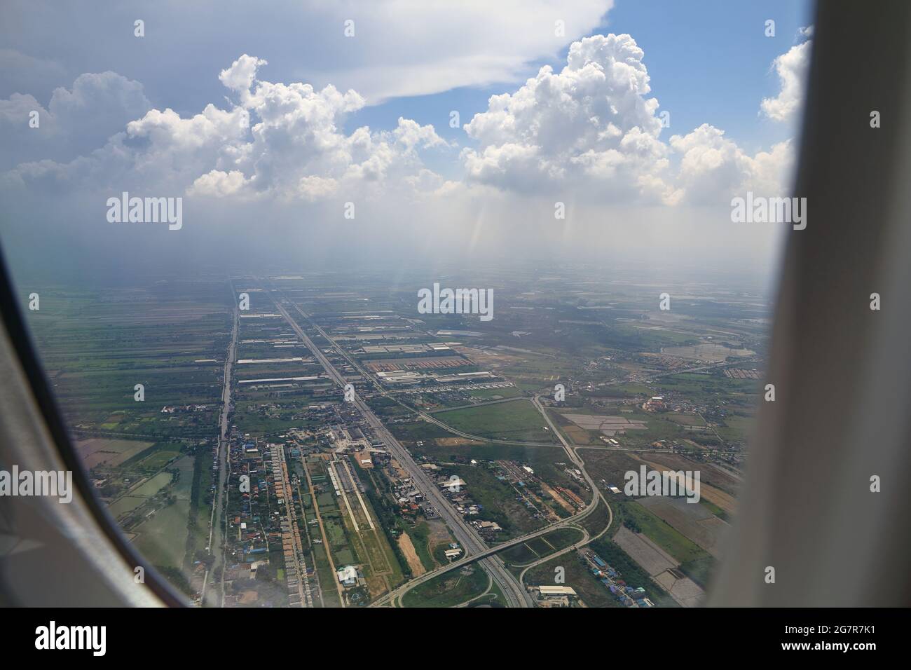 Aerial view bangkok from plane hi-res stock photography and images - Alamy