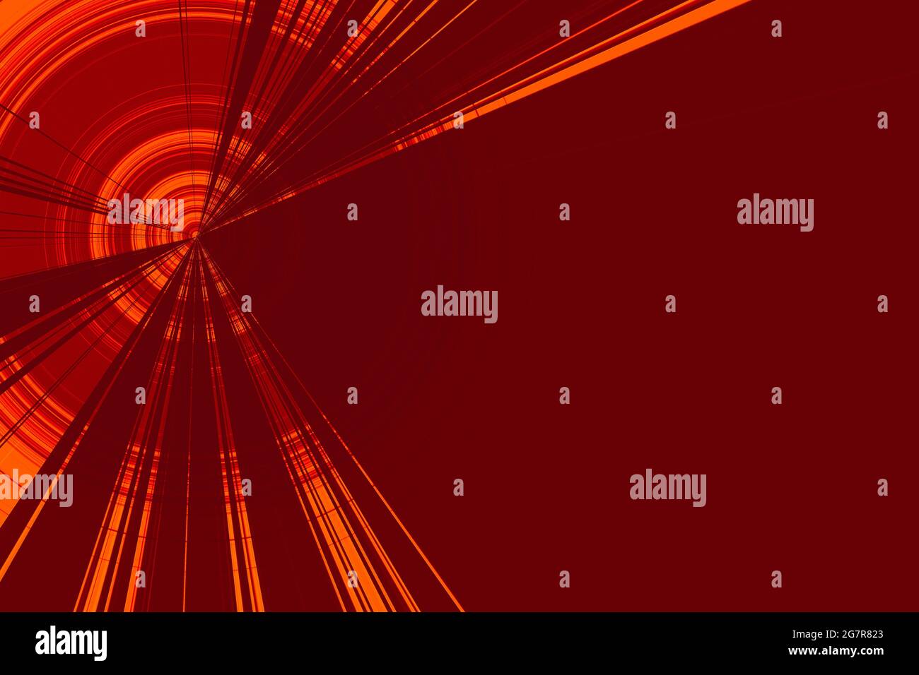Illustration of dark red rays coming out of a spiral pattern Stock ...