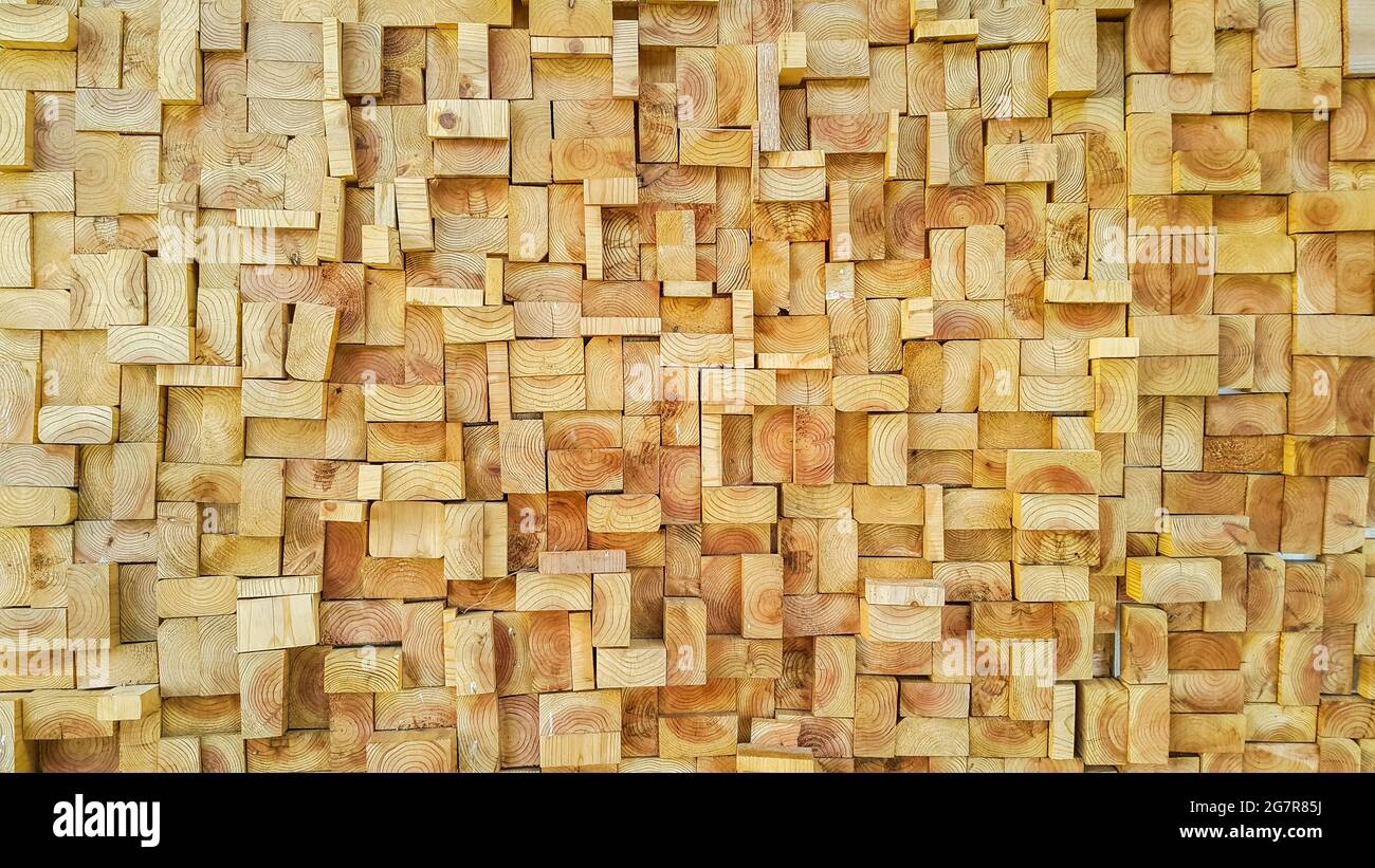 Wood slice square texture background Stock Photo - Alamy