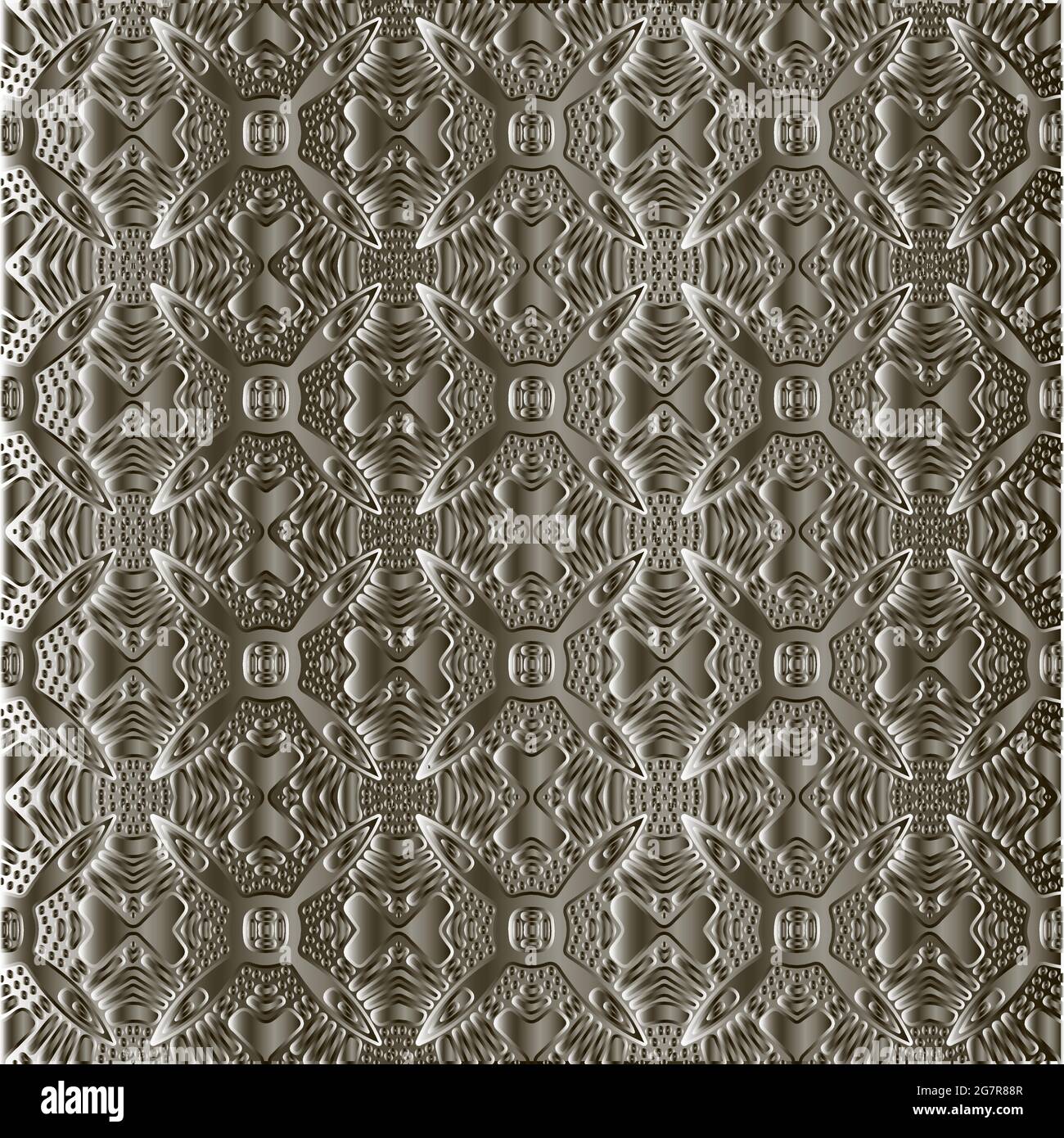 steel metallic gradient with a repeating pattern. Abstract metallic ...