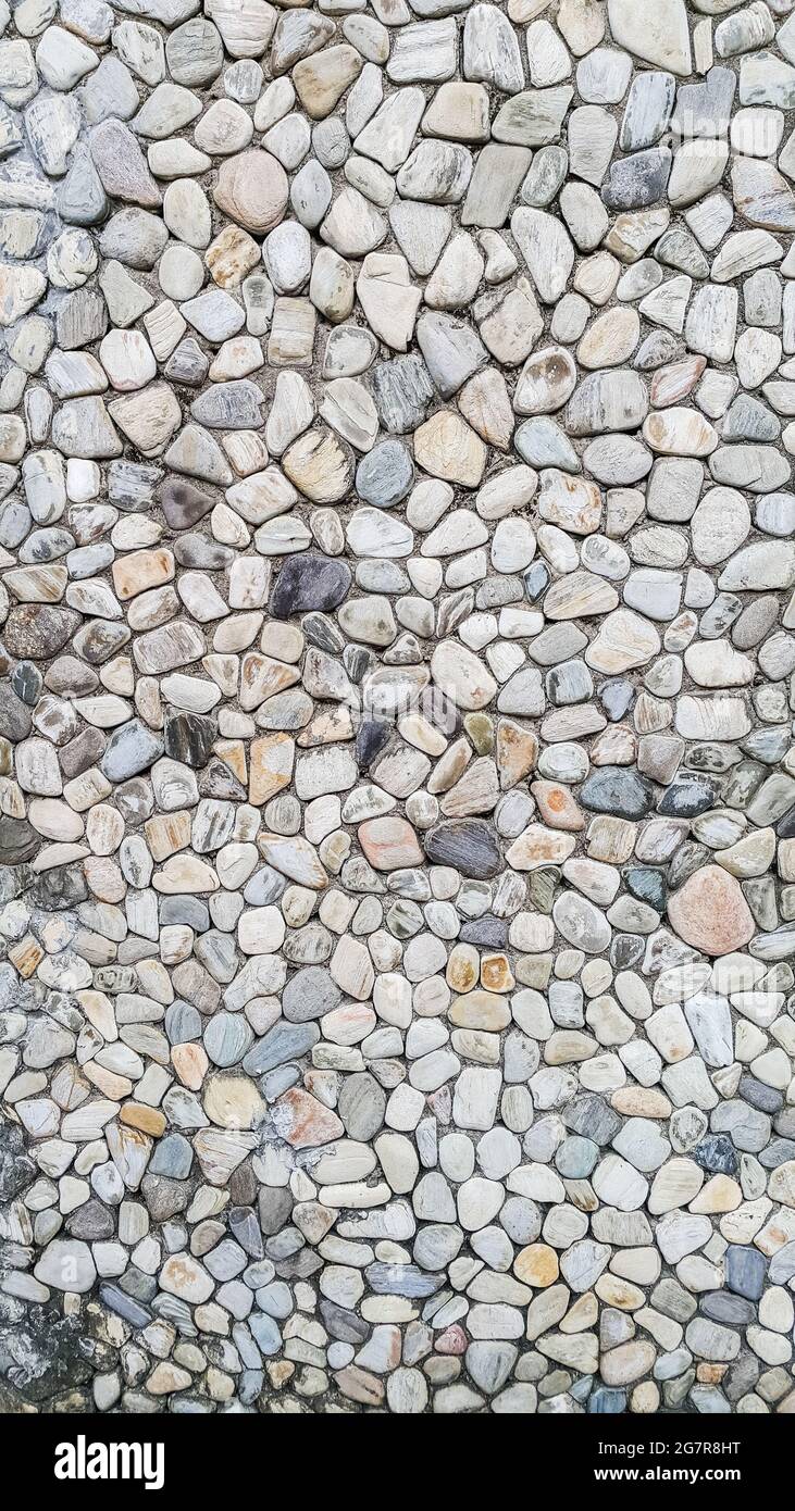 river rock wall texture background Stock Photo - Alamy