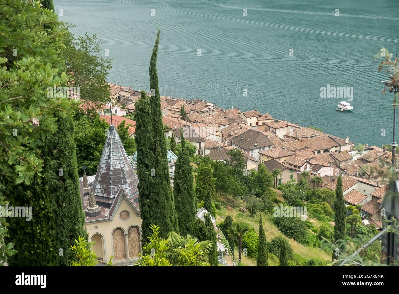 Lake Lugano in Switzerland: the pretty lakeside village of Morecote ...