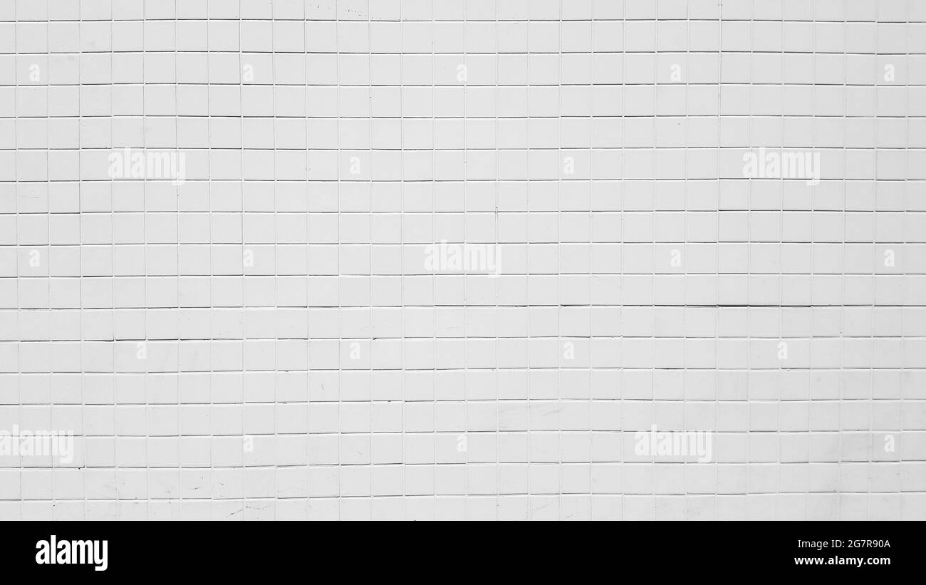 Dirty white ceramic tile wall texture background Stock Photo - Alamy