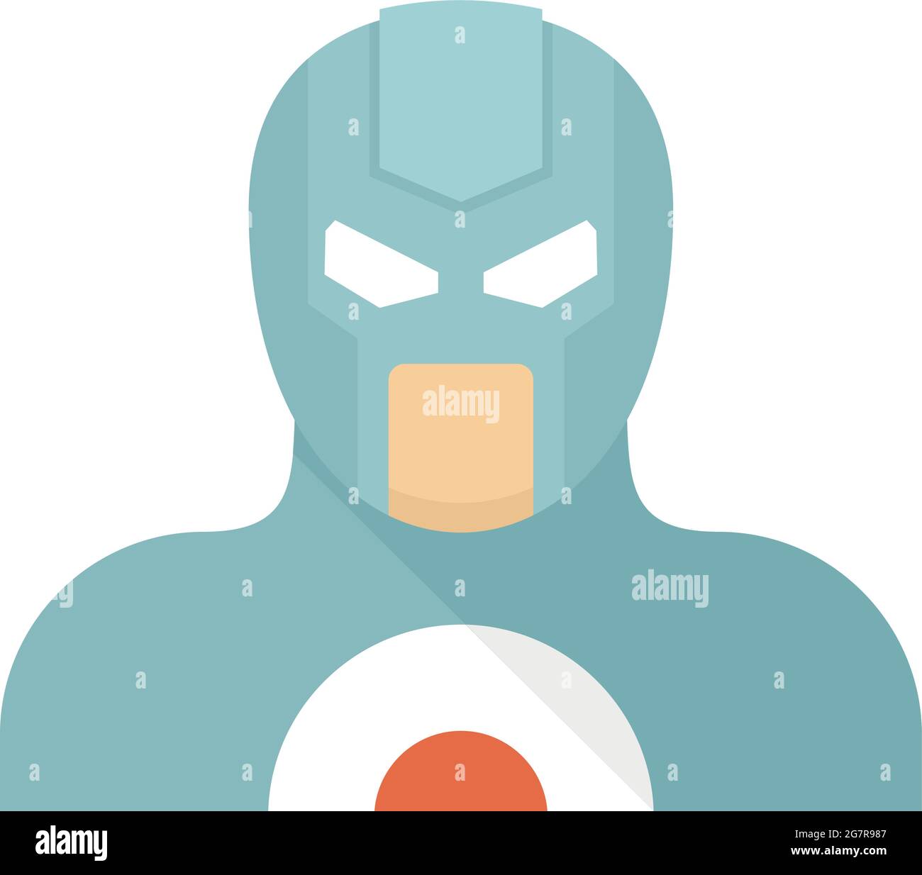Superhero character icon. Flat illustration of superhero character ...