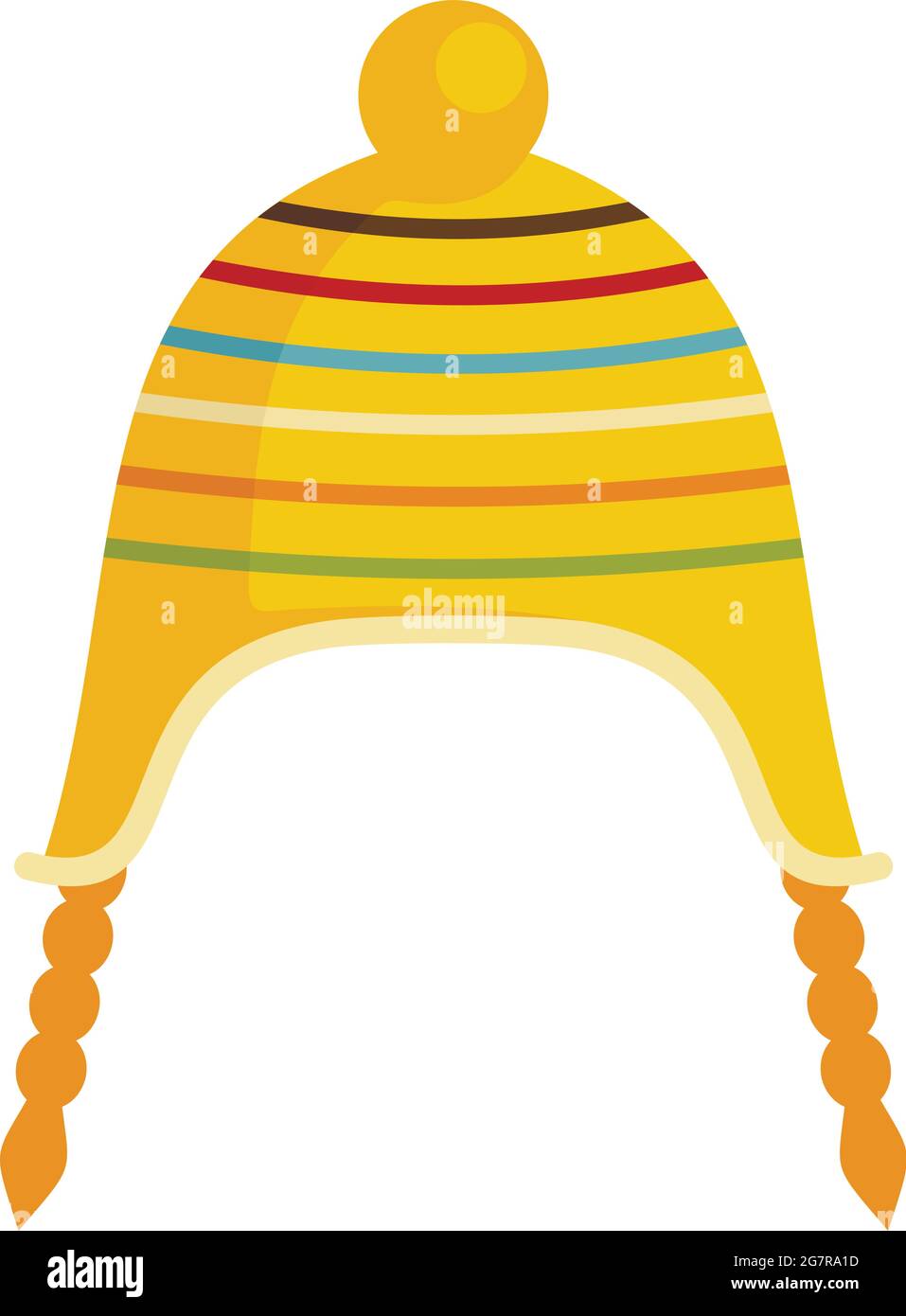 Peru hat icon. Flat illustration of Peru hat vector icon isolated on ...