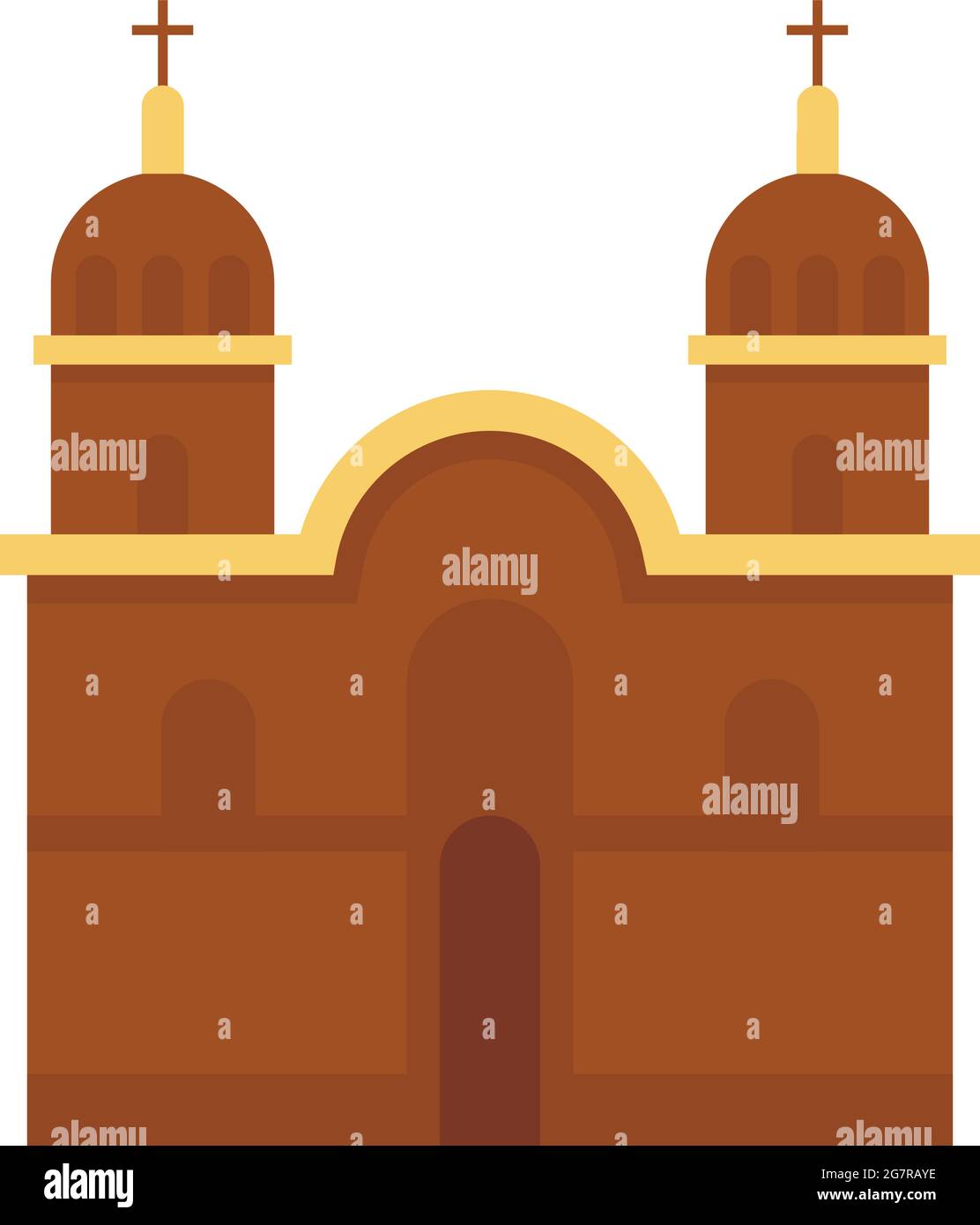 Peru church icon. Flat illustration of Peru church vector icon isolated ...