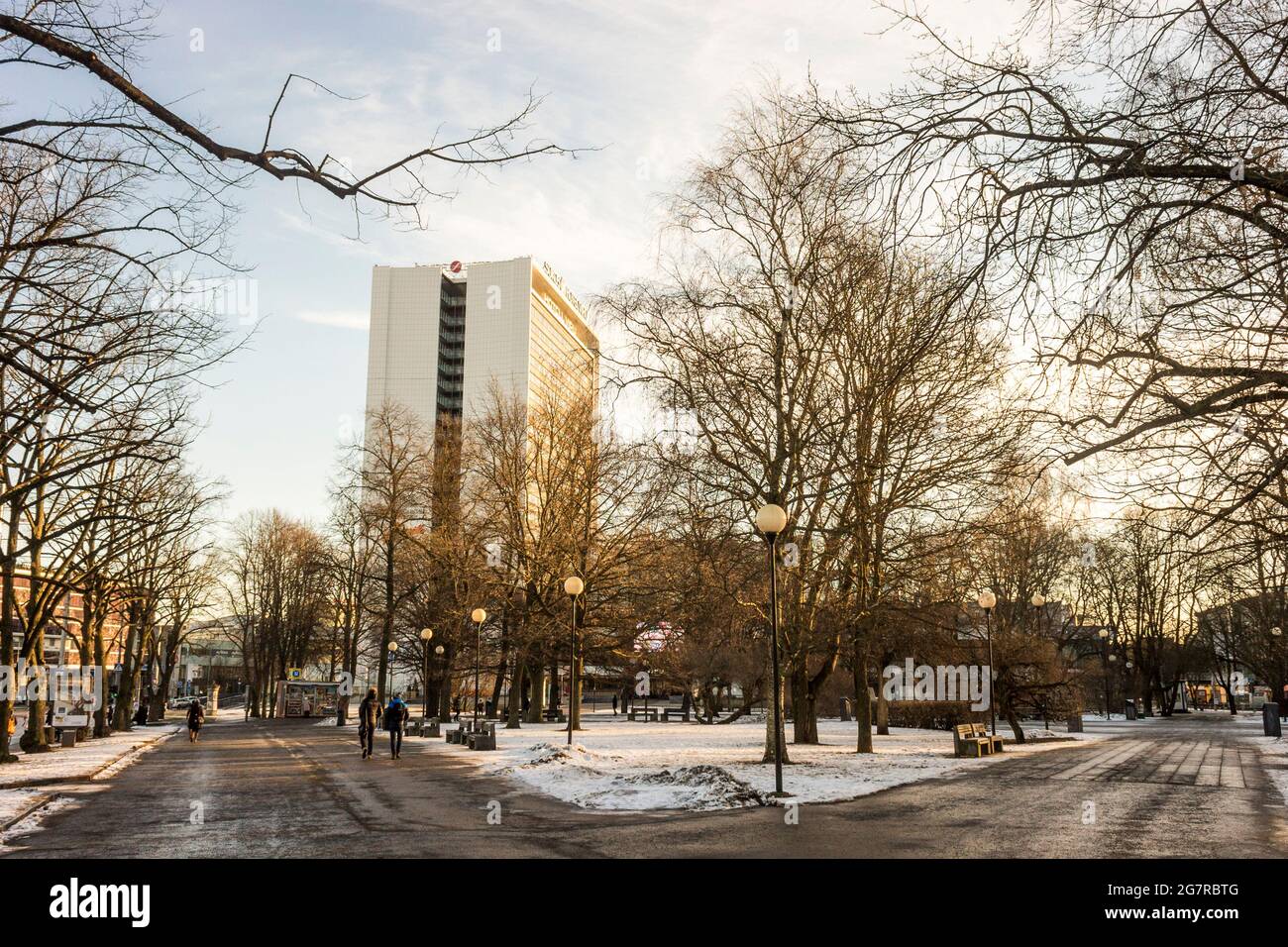 Tallinn, Estonia. The Sokos Viru Hotell, a historical hotel opened in ...