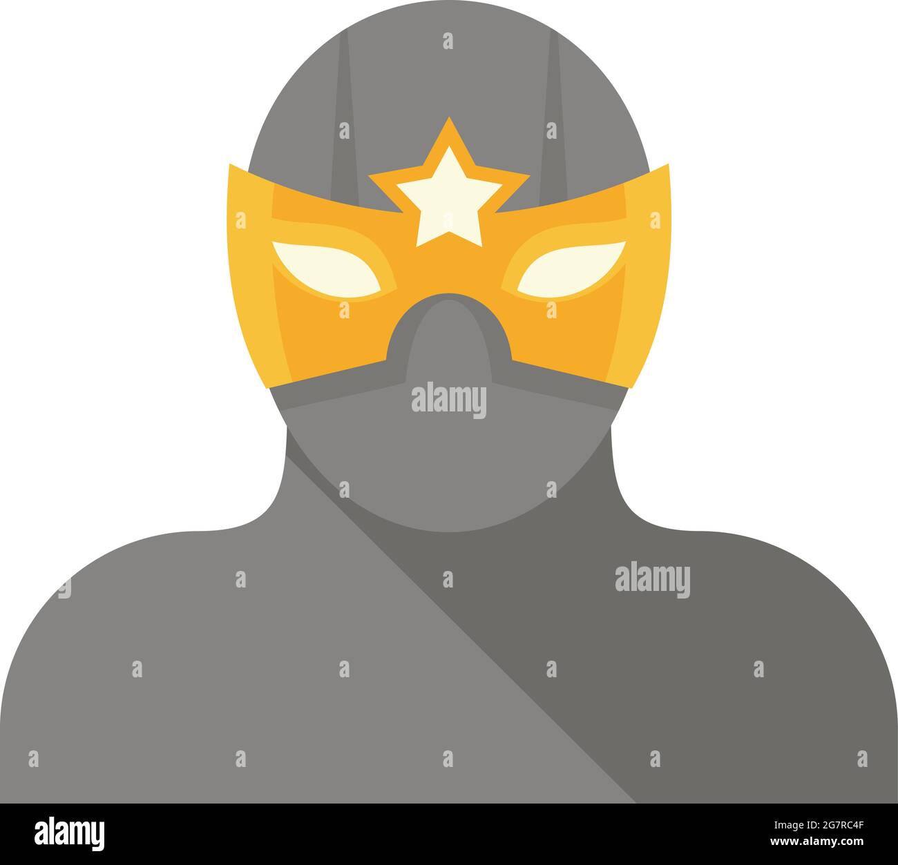 Superhero icon. Flat illustration of superhero vector icon isolated on ...