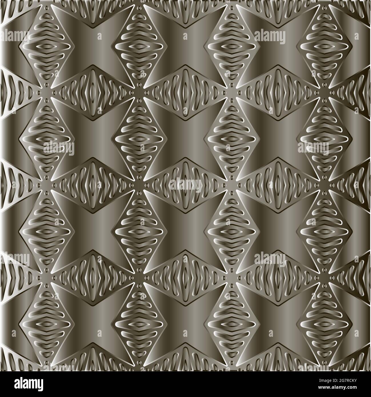 steel metallic gradient with a repeating pattern. Abstract metallic ...